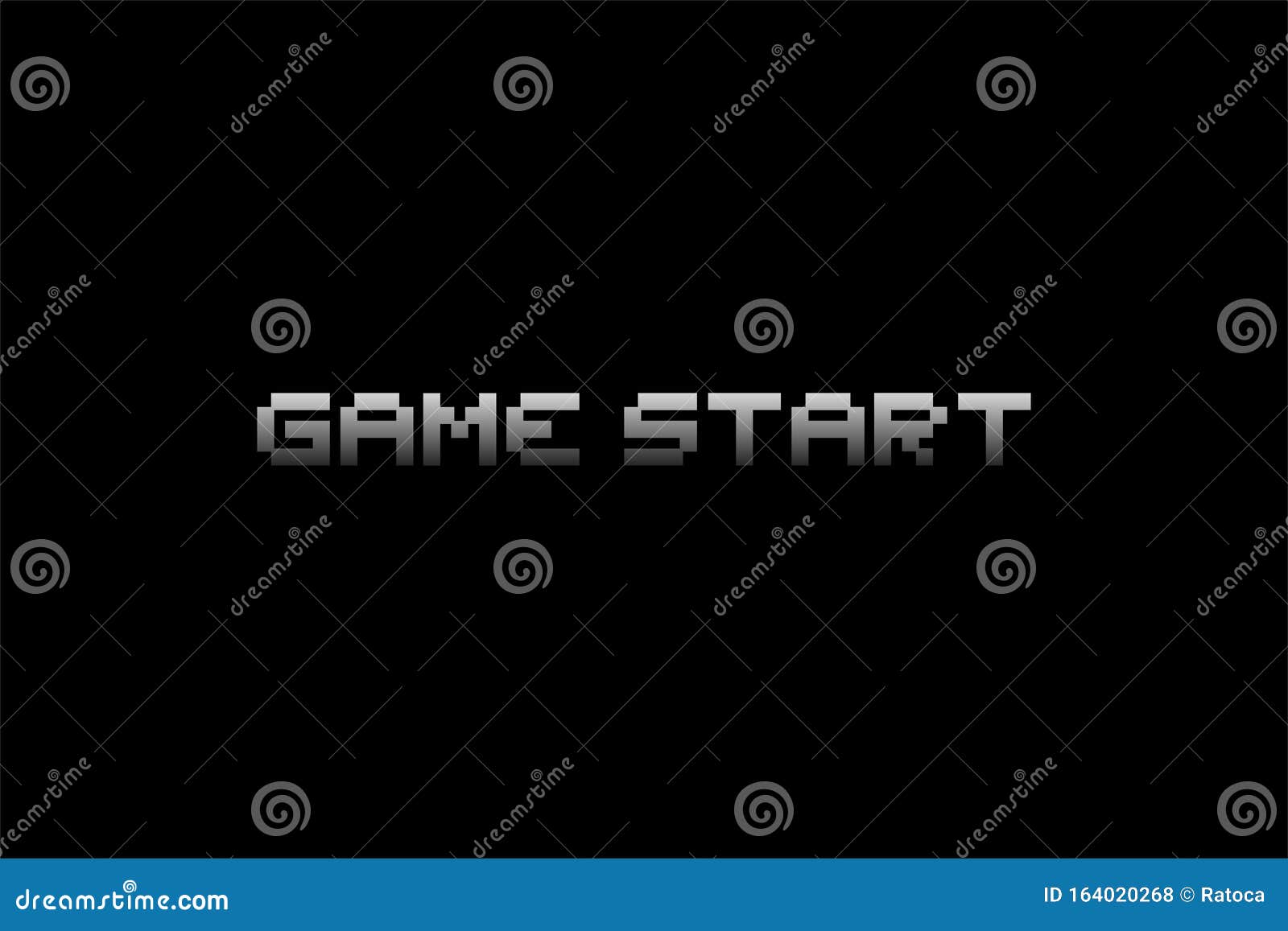 Game Start Message Cartoon Vector | CartoonDealer.com #164602797
