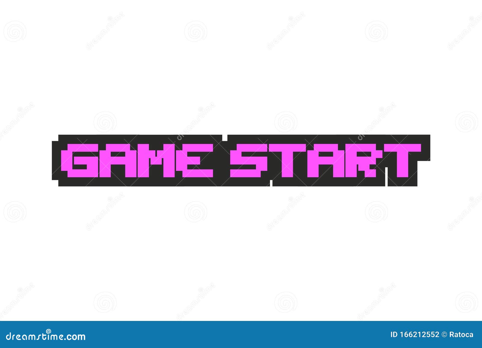 Game Start Message Cartoon Vector | CartoonDealer.com #164602797