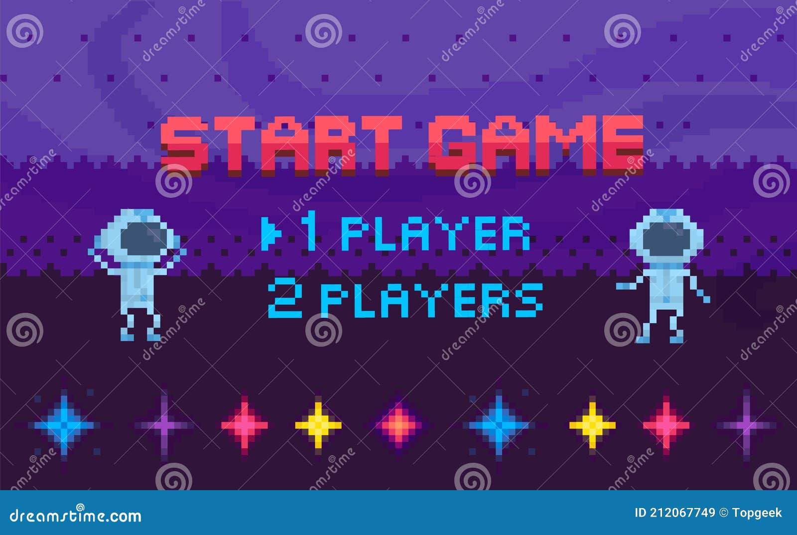 Game Start Message Cartoon Vector | CartoonDealer.com #164602797