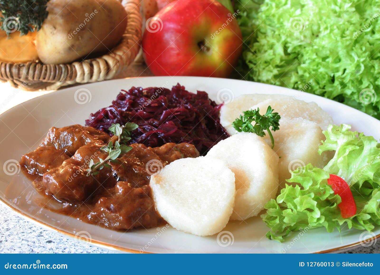 Game Stew stock image. Image of court, porcelain, cabbage - 12760013