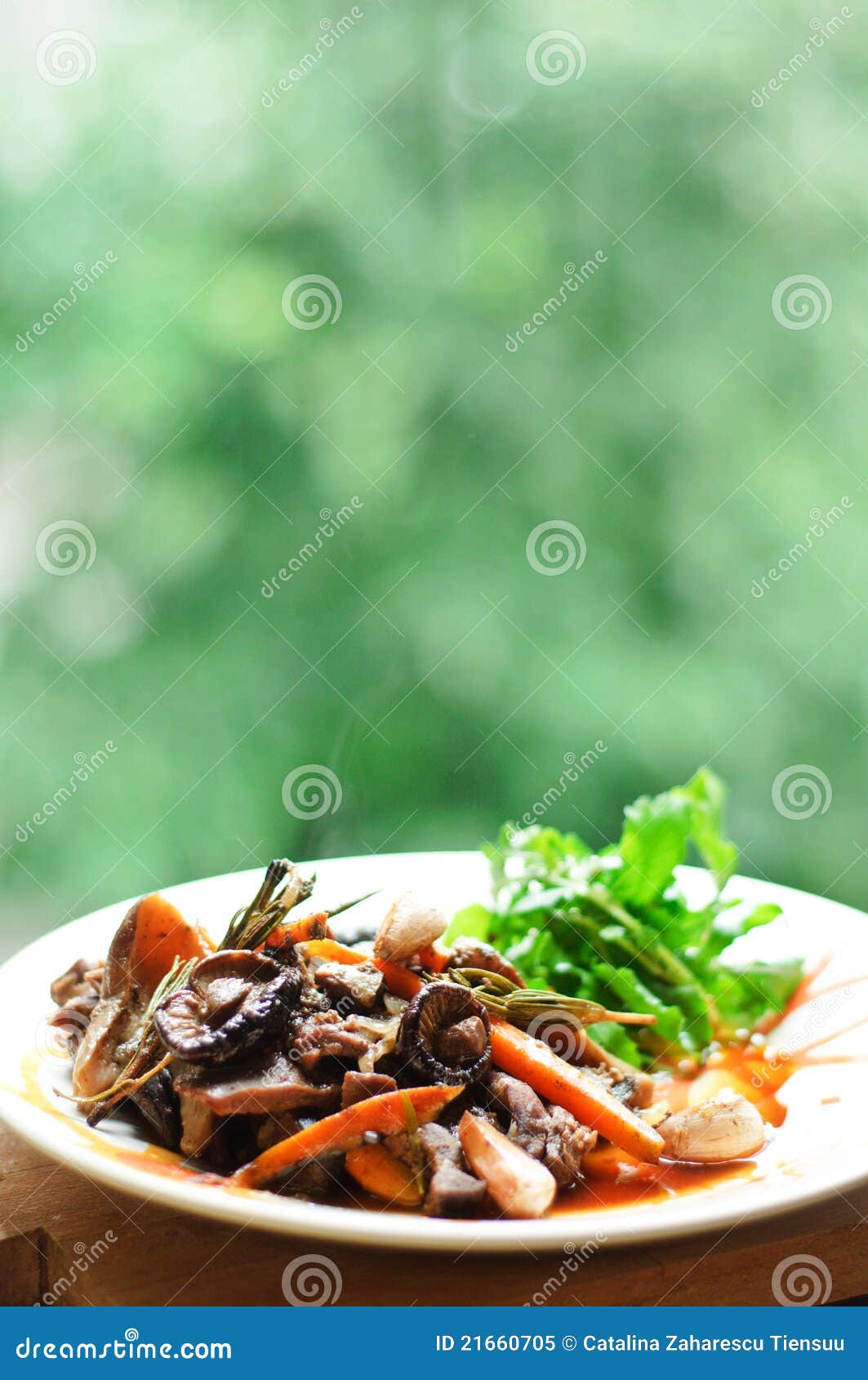 Game stew with vegetables stock image. Image of plate - 21660705