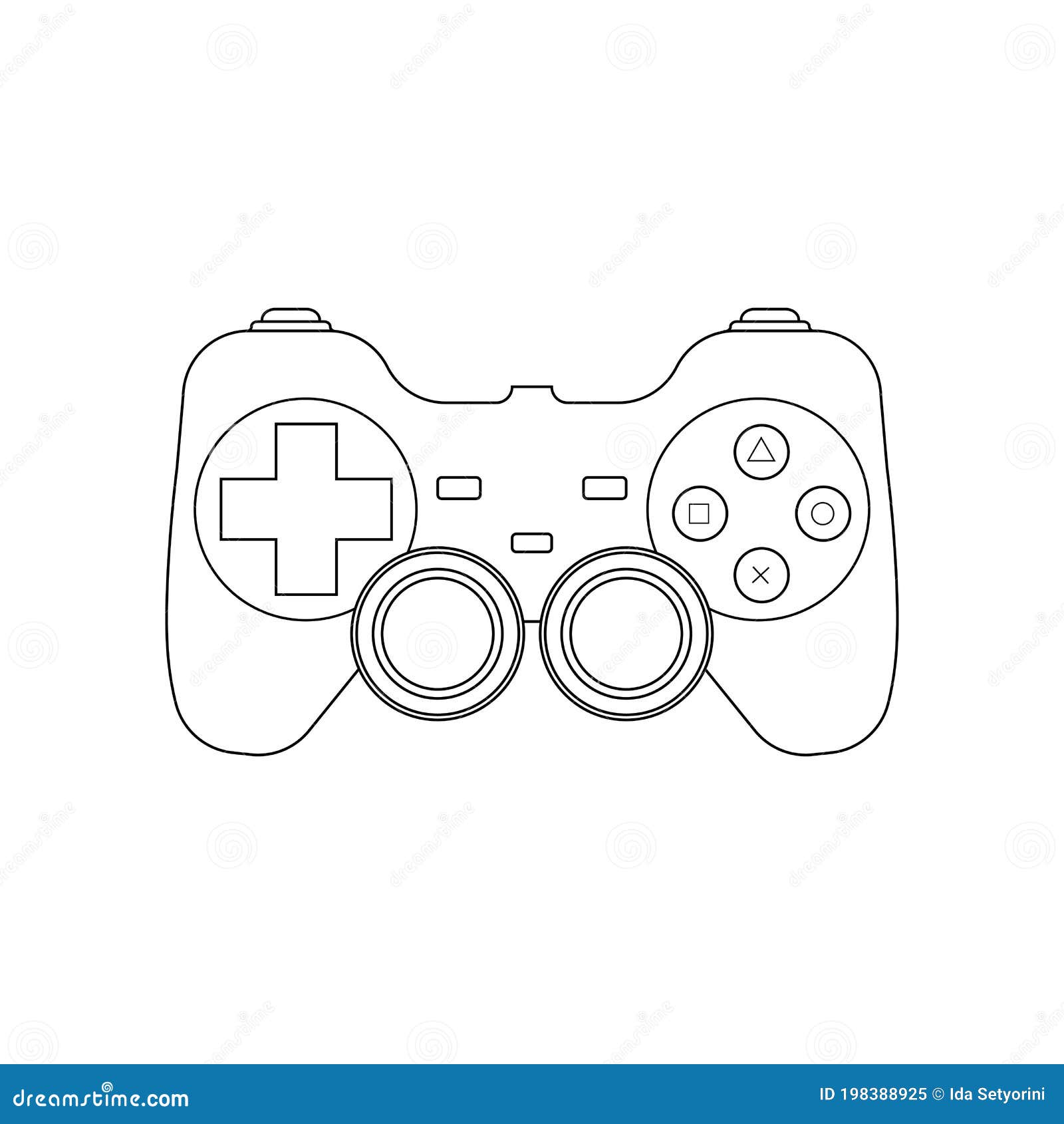 Game stick logo stock vector. Illustration of contour - 198388925