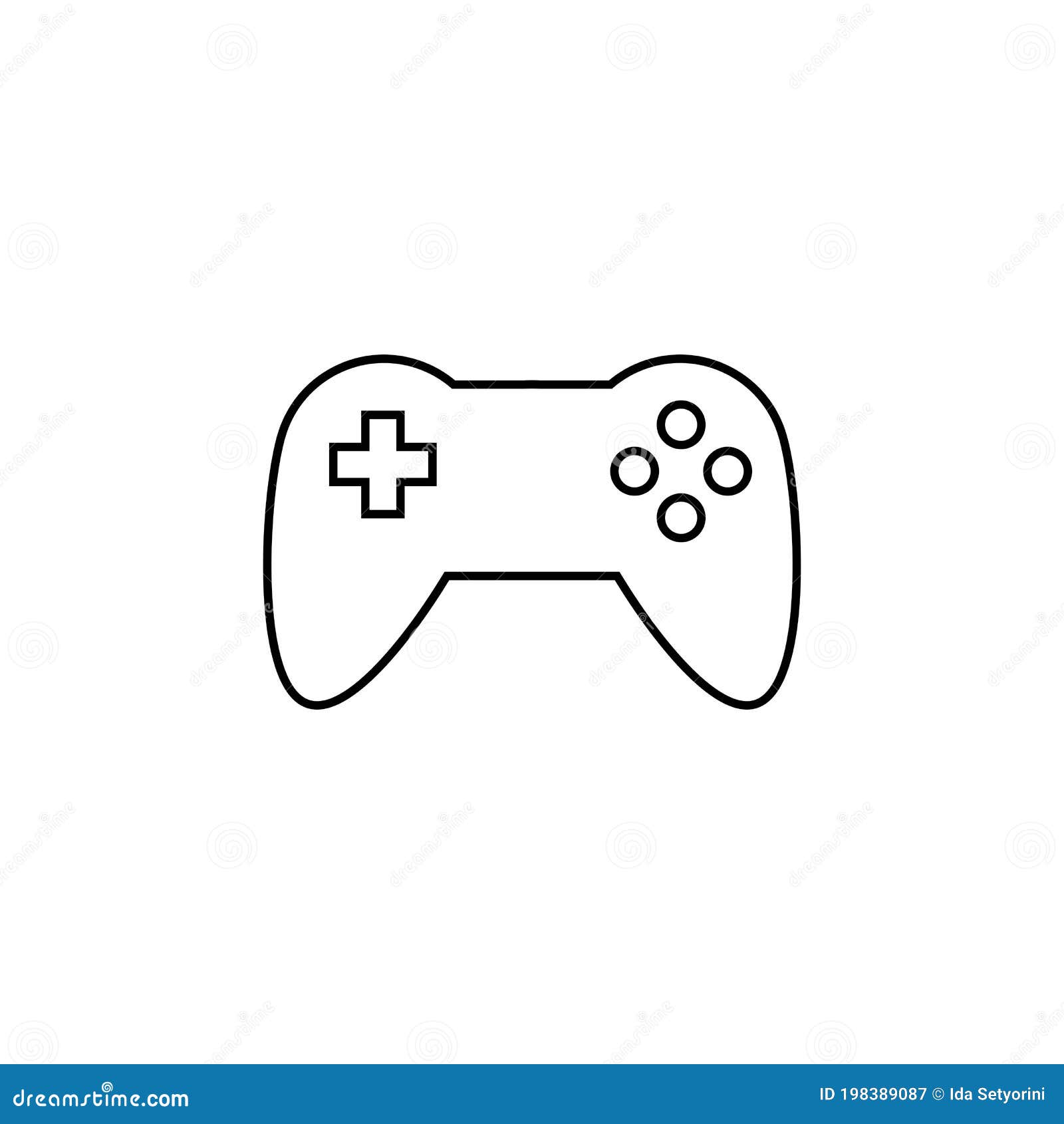 Game stick logo stock illustration. Illustration of device - 198389087
