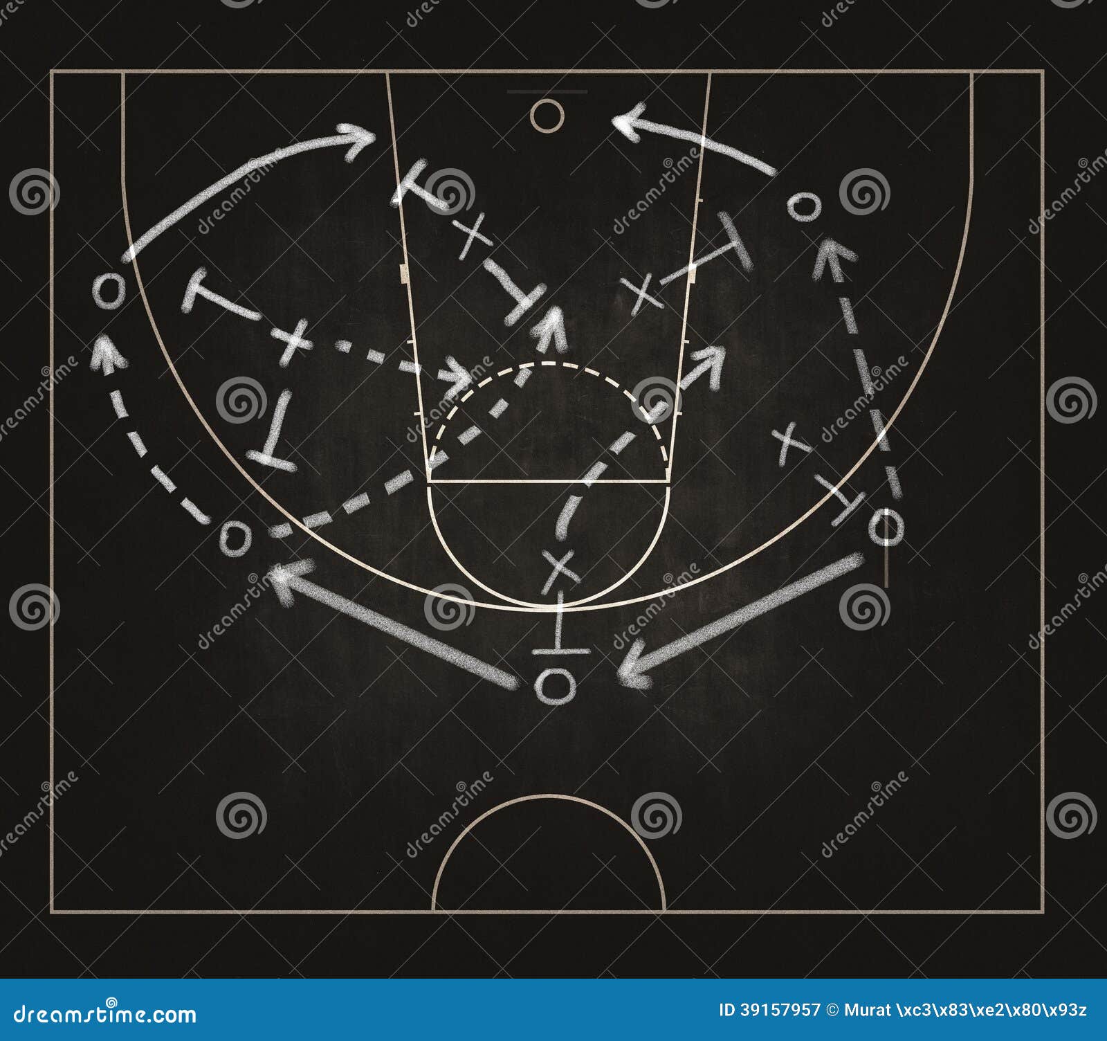 Game Strategy Drawn on Blackboard Stock Image - Image of chalk, sign ...