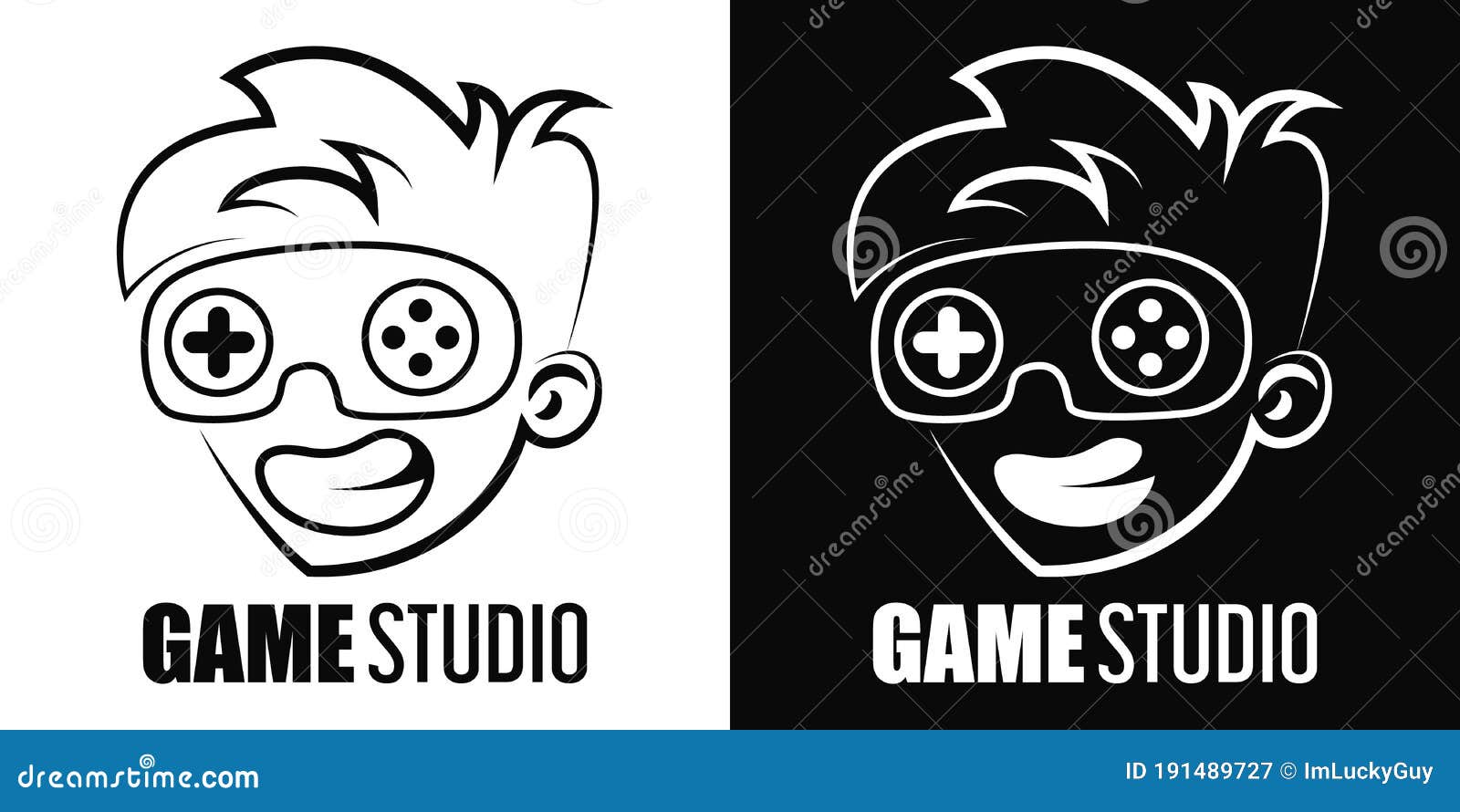 Game Studio Logo Vector Isolated. Gaming Controller Stock Illustration ...