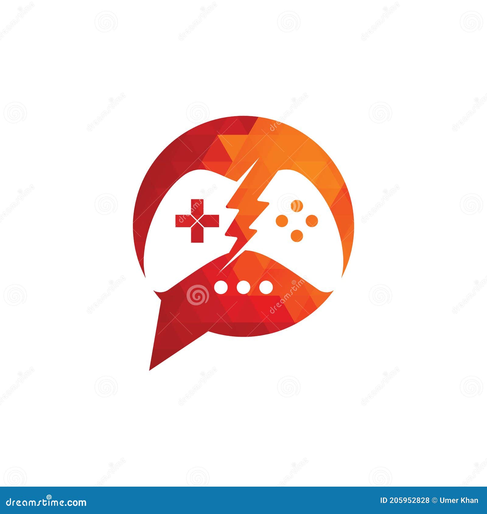 Game Talk Logo Design Vector Template Icon. Stock Vector - Illustration ...