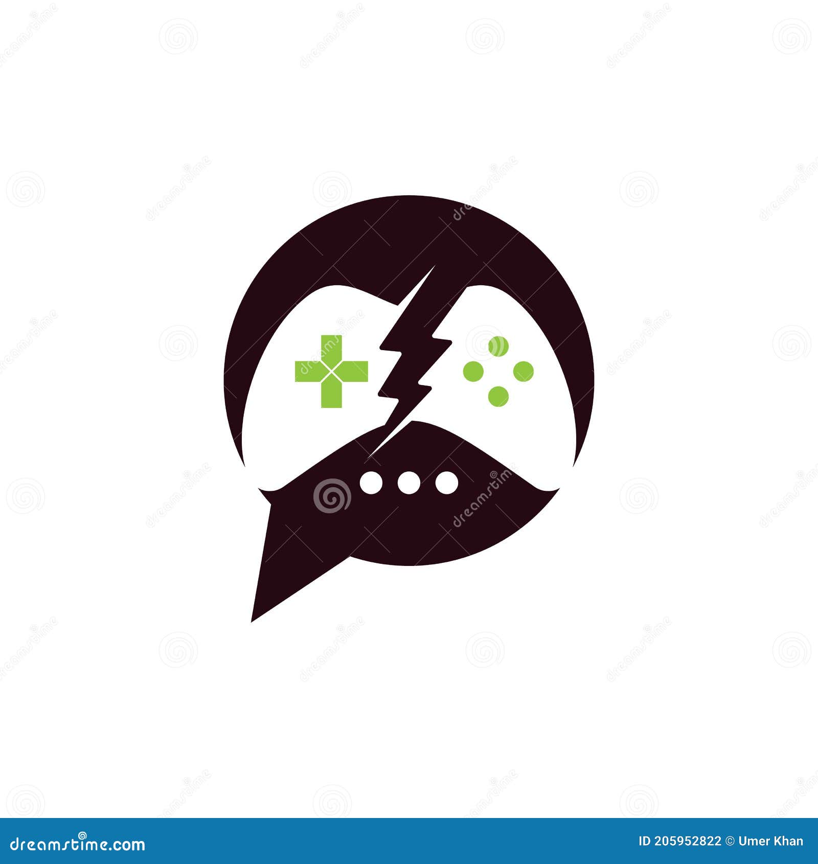 Game Talk Logo Design Vector Template Icon. Stock Vector - Illustration ...