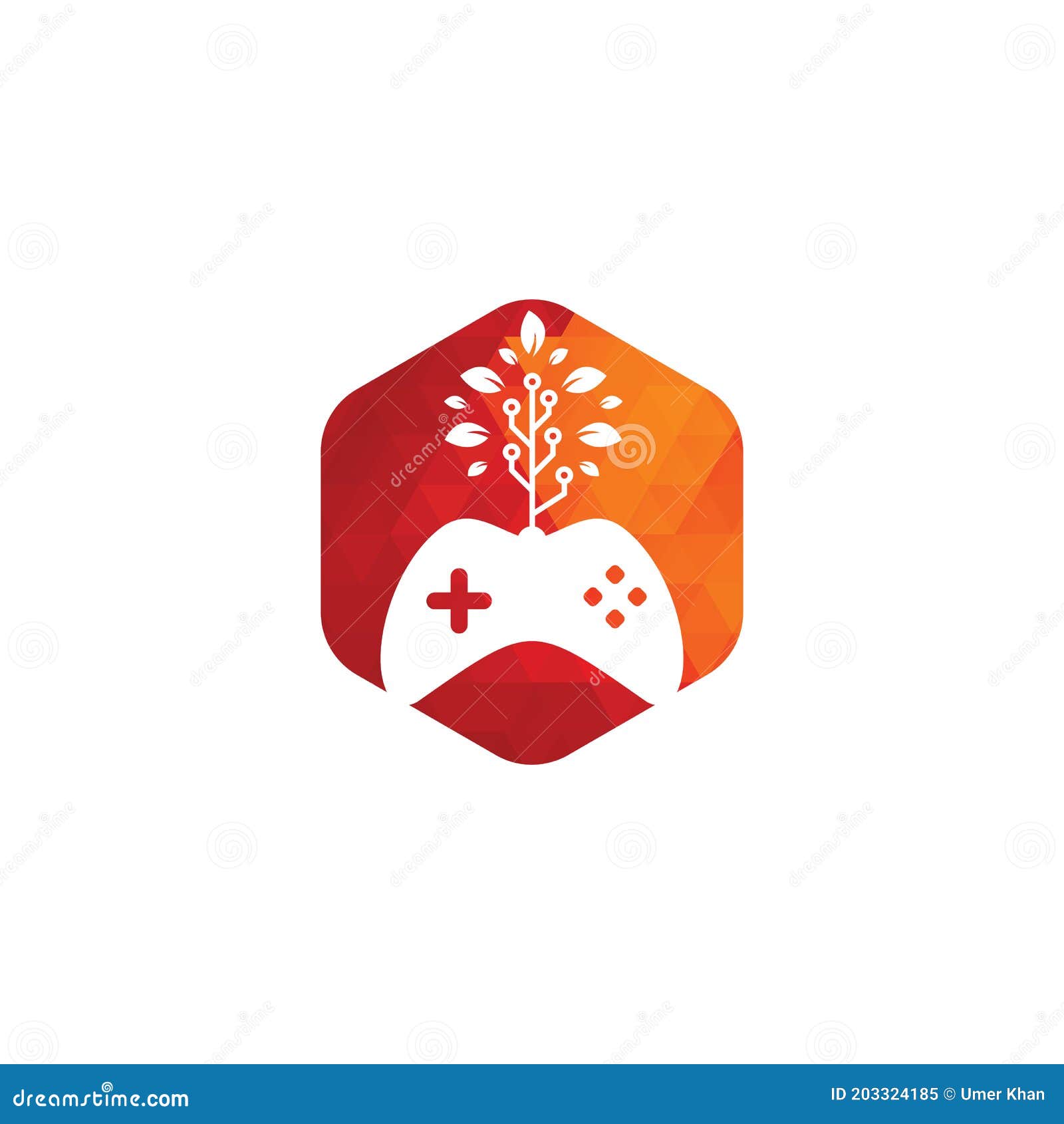 Game and Tech Tree Logo Design Template. Stock Vector - Illustration of ...