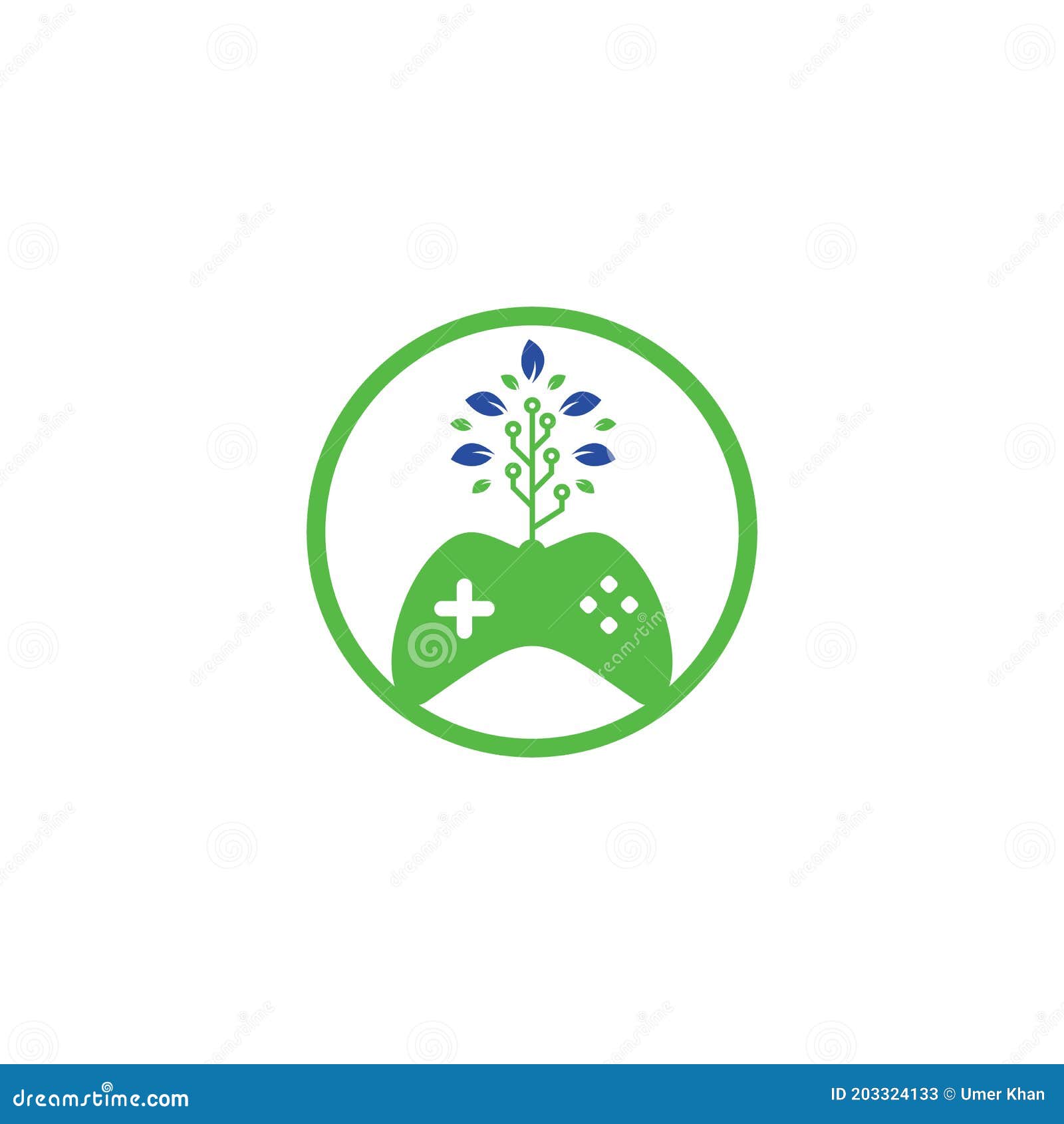 Game and Tech Tree Logo Design Template. Stock Vector - Illustration of ...