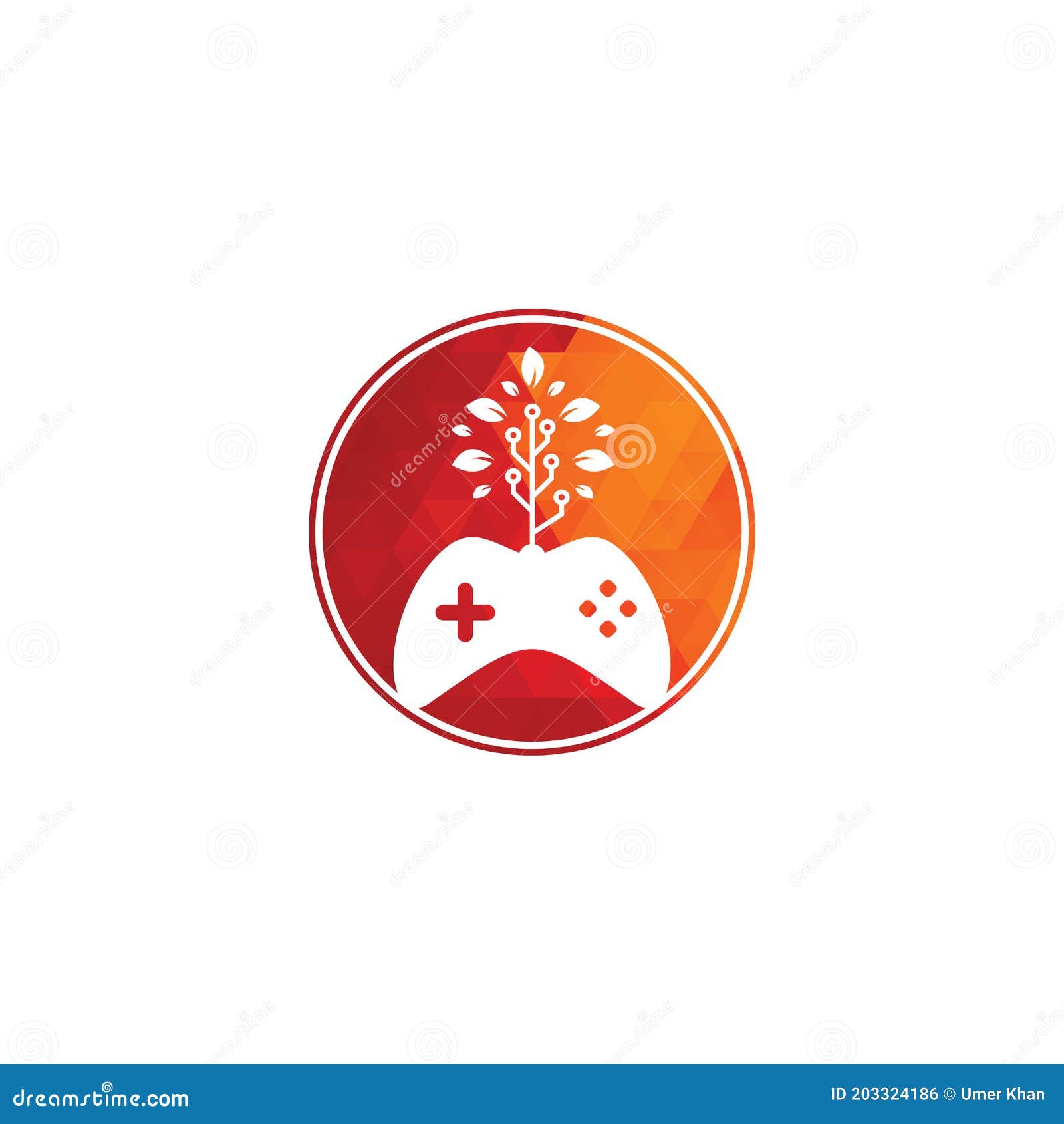 Game and Tech Tree Logo Design Template. Stock Vector - Illustration of ...