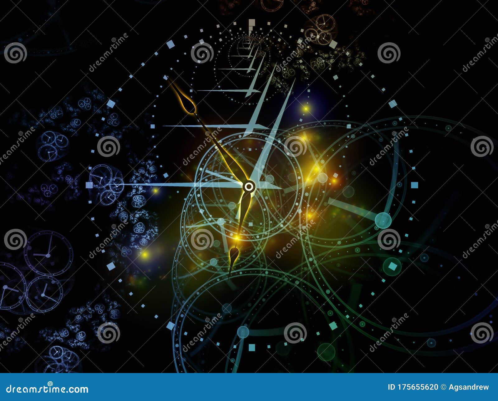 Game of Temporal Realm stock illustration. Illustration of hour - 175655620