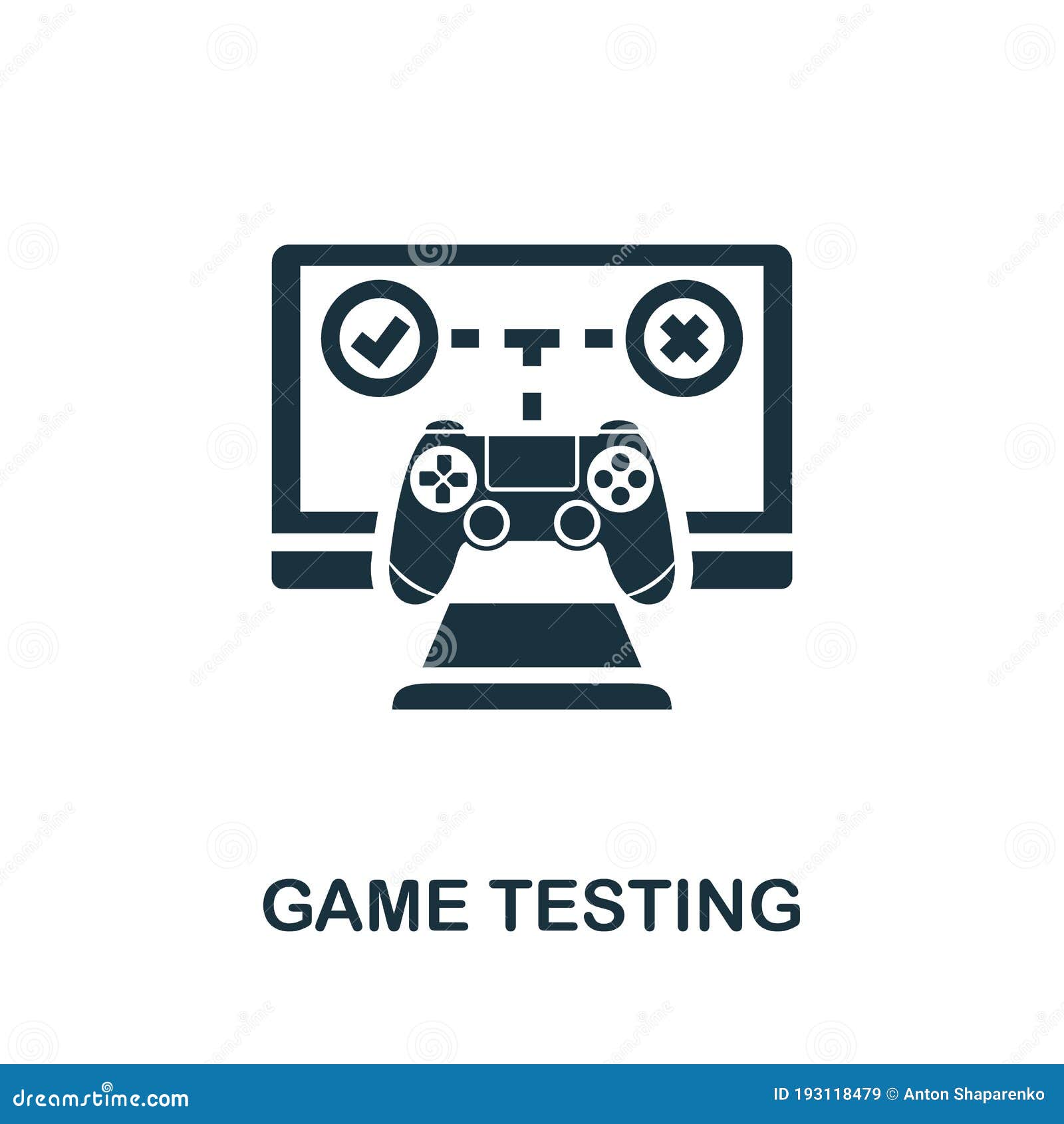 Game Testing Icon. Simple Element from Game Development Collection ...