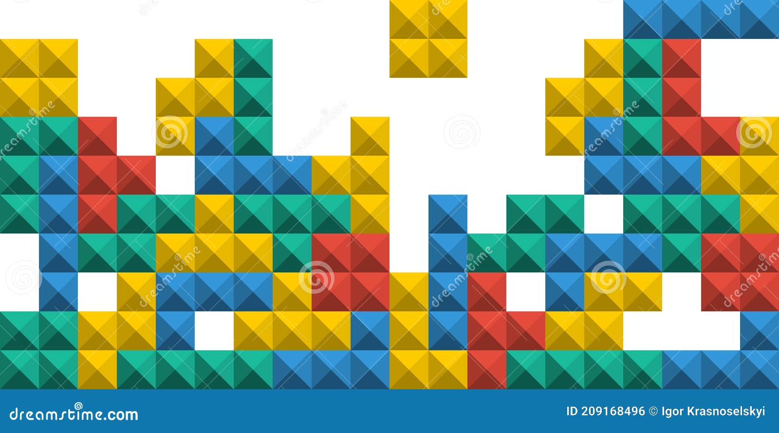 Game Tetris Pixel Bricks. Game Tetris Colorful Background Editorial ...