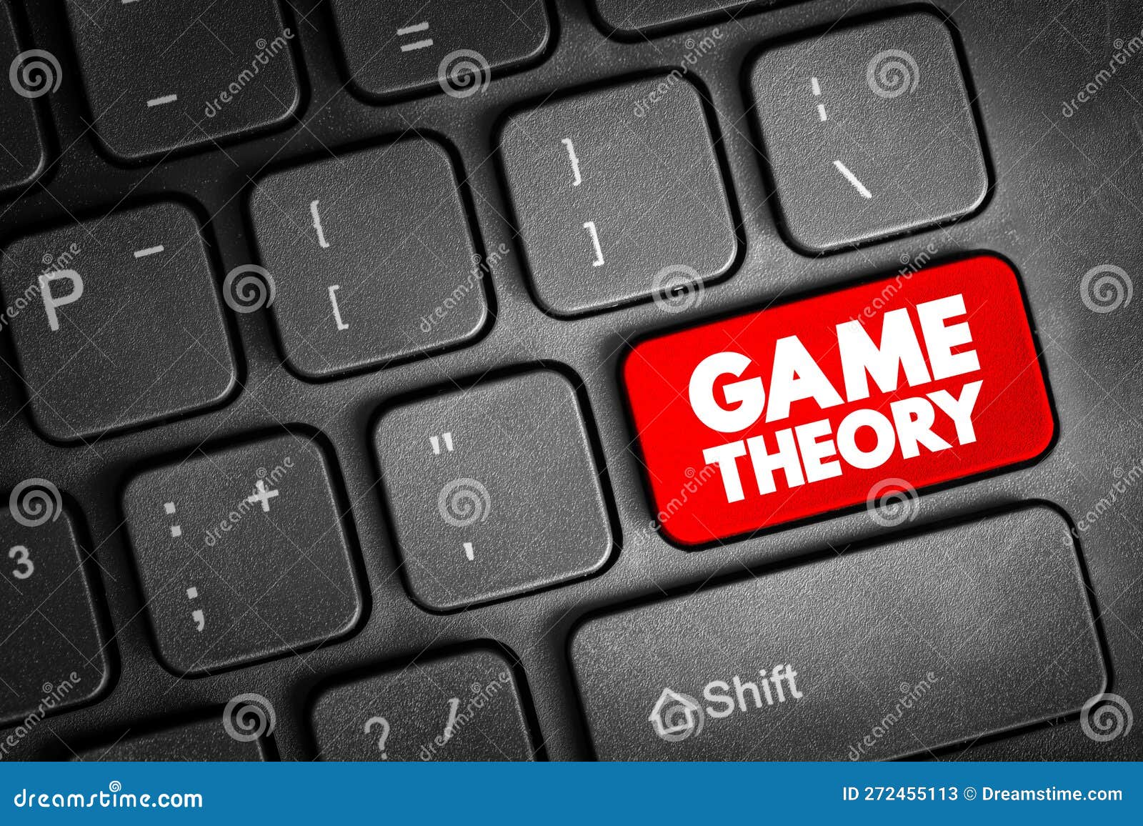 Game Theory Text Button on Keyboard, Concept Background Stock Image ...