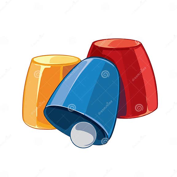 Game thimbles stock vector. Illustration of luck, passion - 53864946