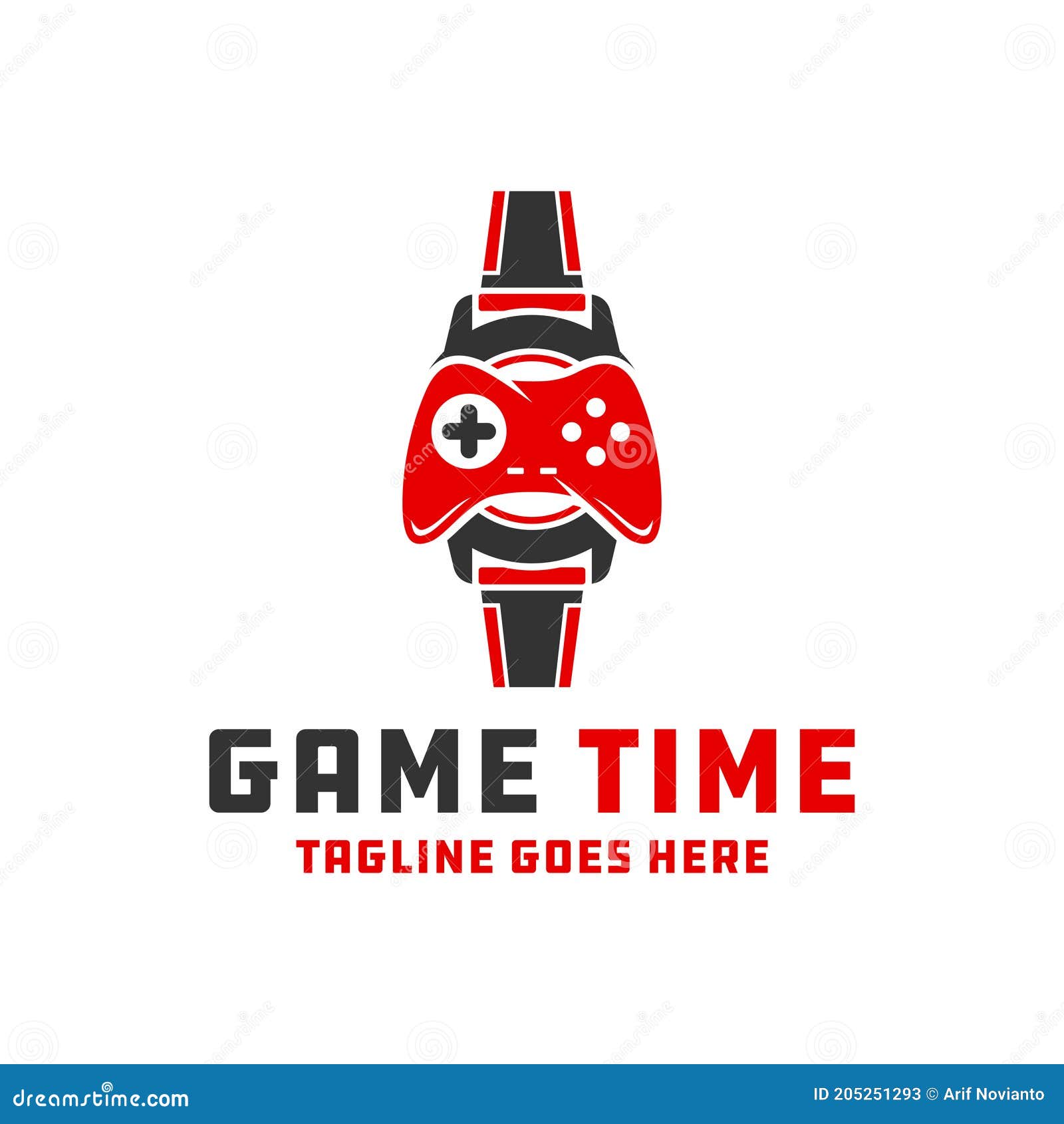 Game time modern logo stock vector. Illustration of competition - 205251293