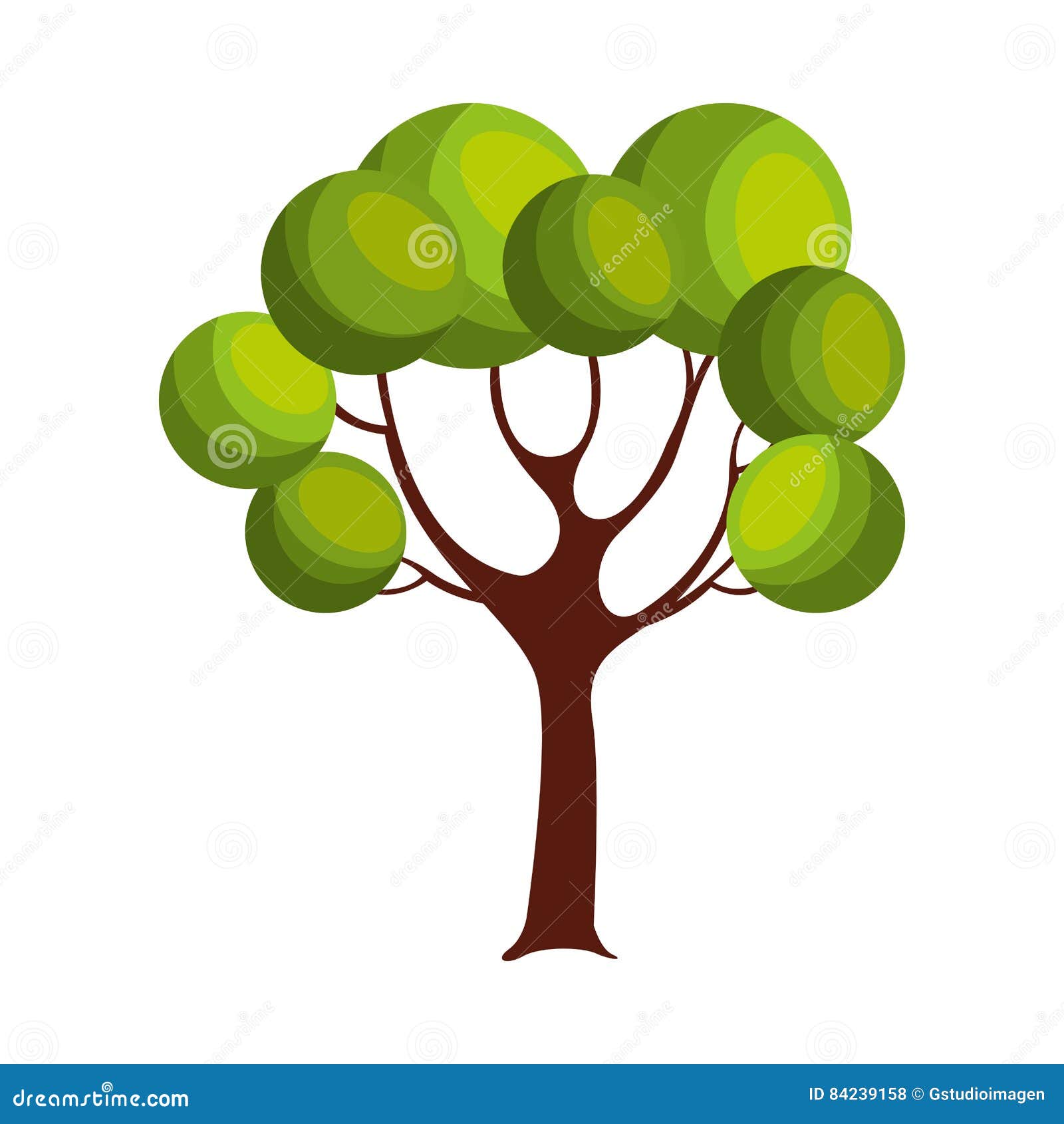 Game tree isolated icon stock illustration. Illustration of nature ...