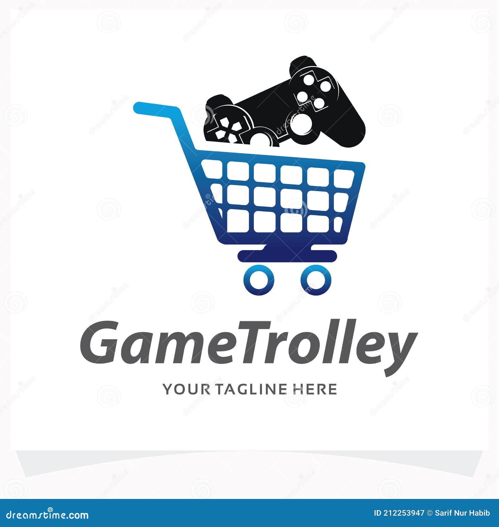 Game Trolley Logo Design Template Stock Vector - Illustration of ...