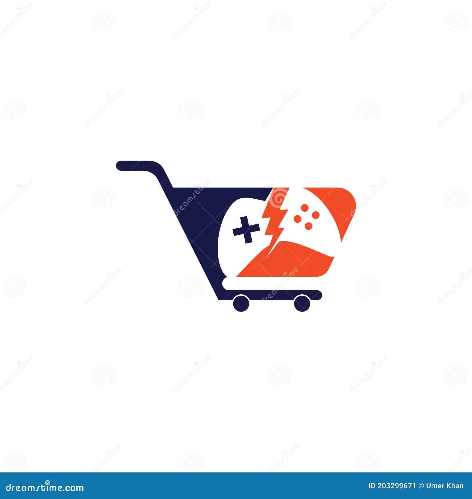 Game Trolley Logo Design Template Cartoon Vector | CartoonDealer.com ...