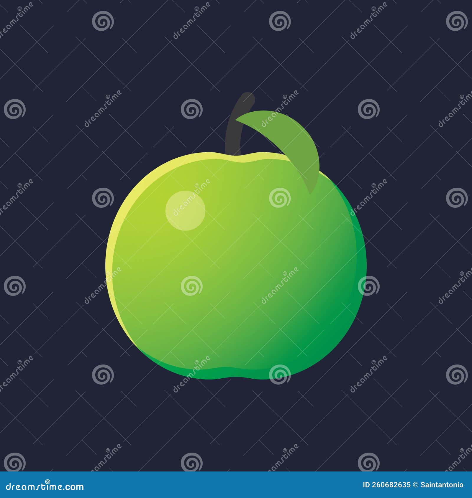 Game UI Asset. Gaming User Interface Apple Icon Stock Vector ...