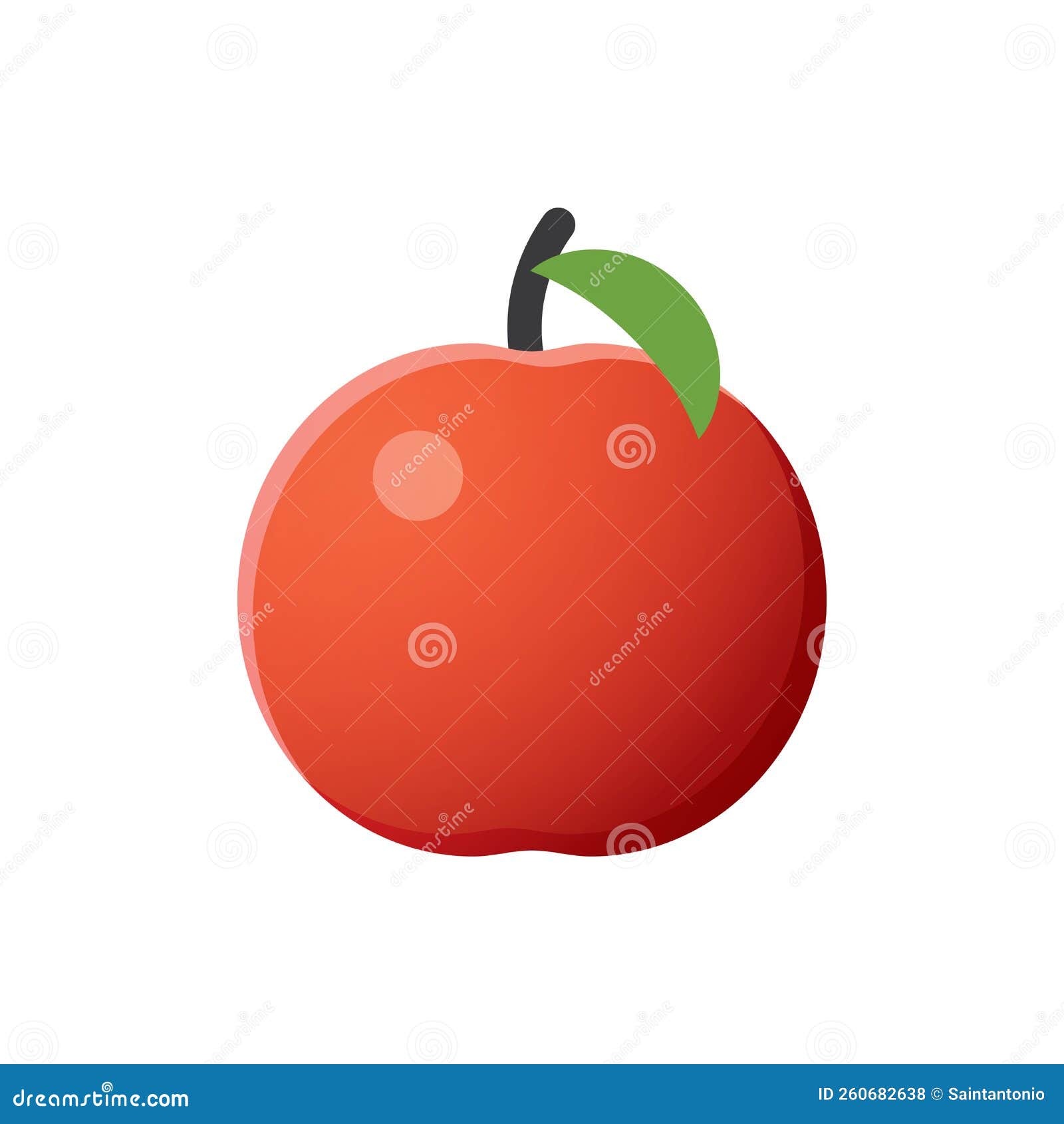 Game UI Asset. Gaming User Interface Apple Icon Stock Vector ...