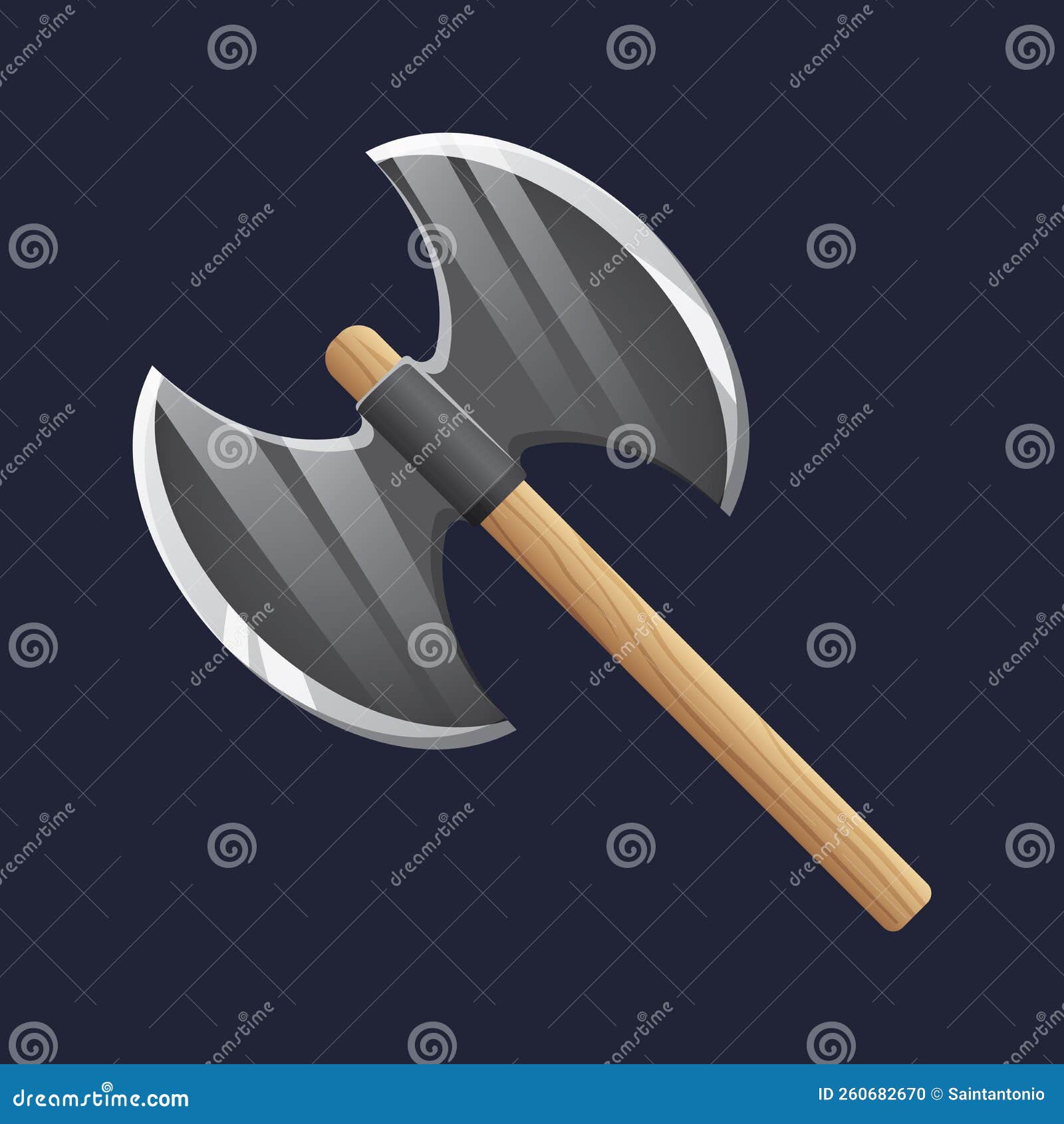 Game UI Asset. Gaming User Interface Axe Icon Stock Vector ...