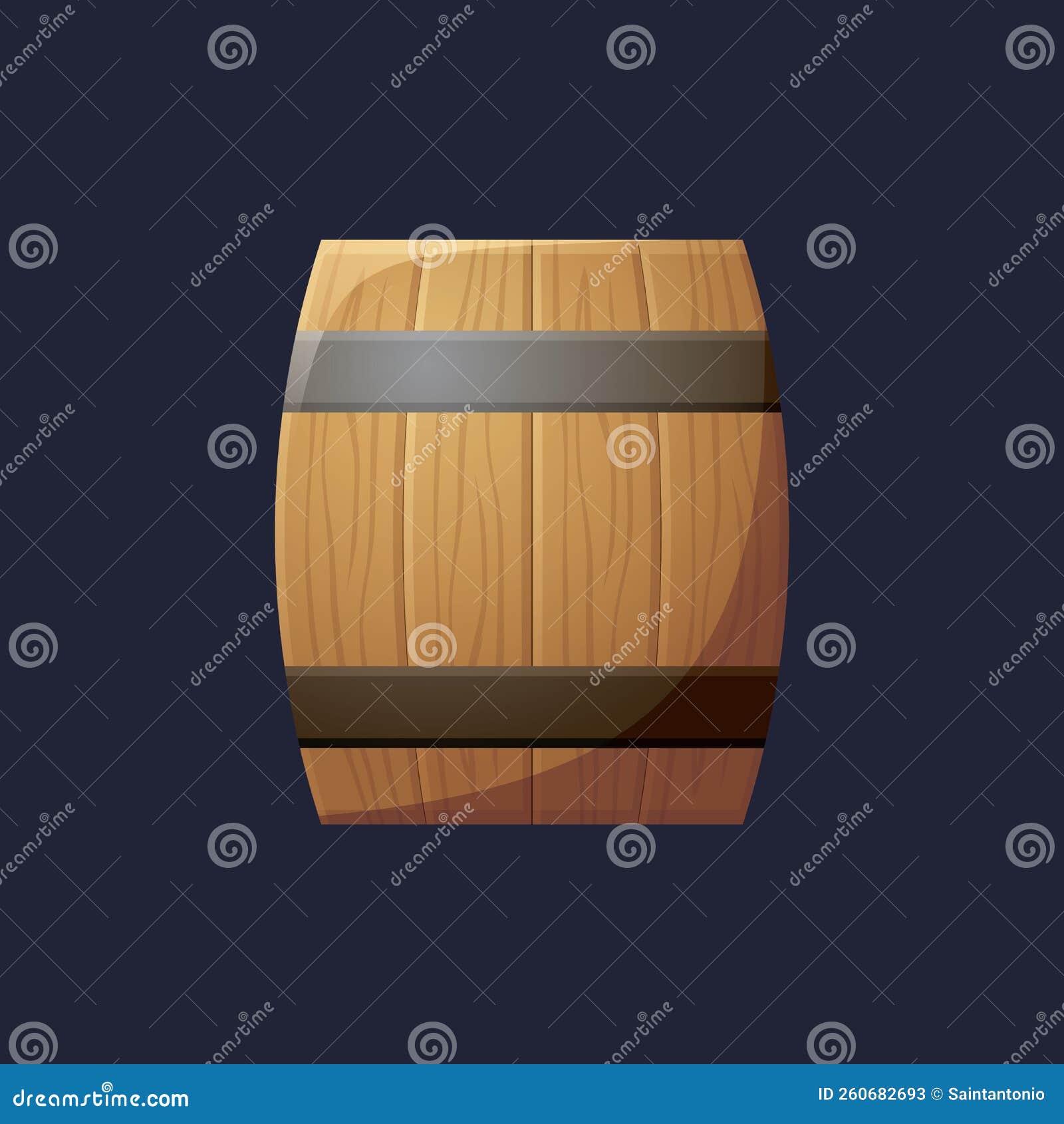 Game UI Asset. Gaming User Interface Barrel Icon Stock Vector ...