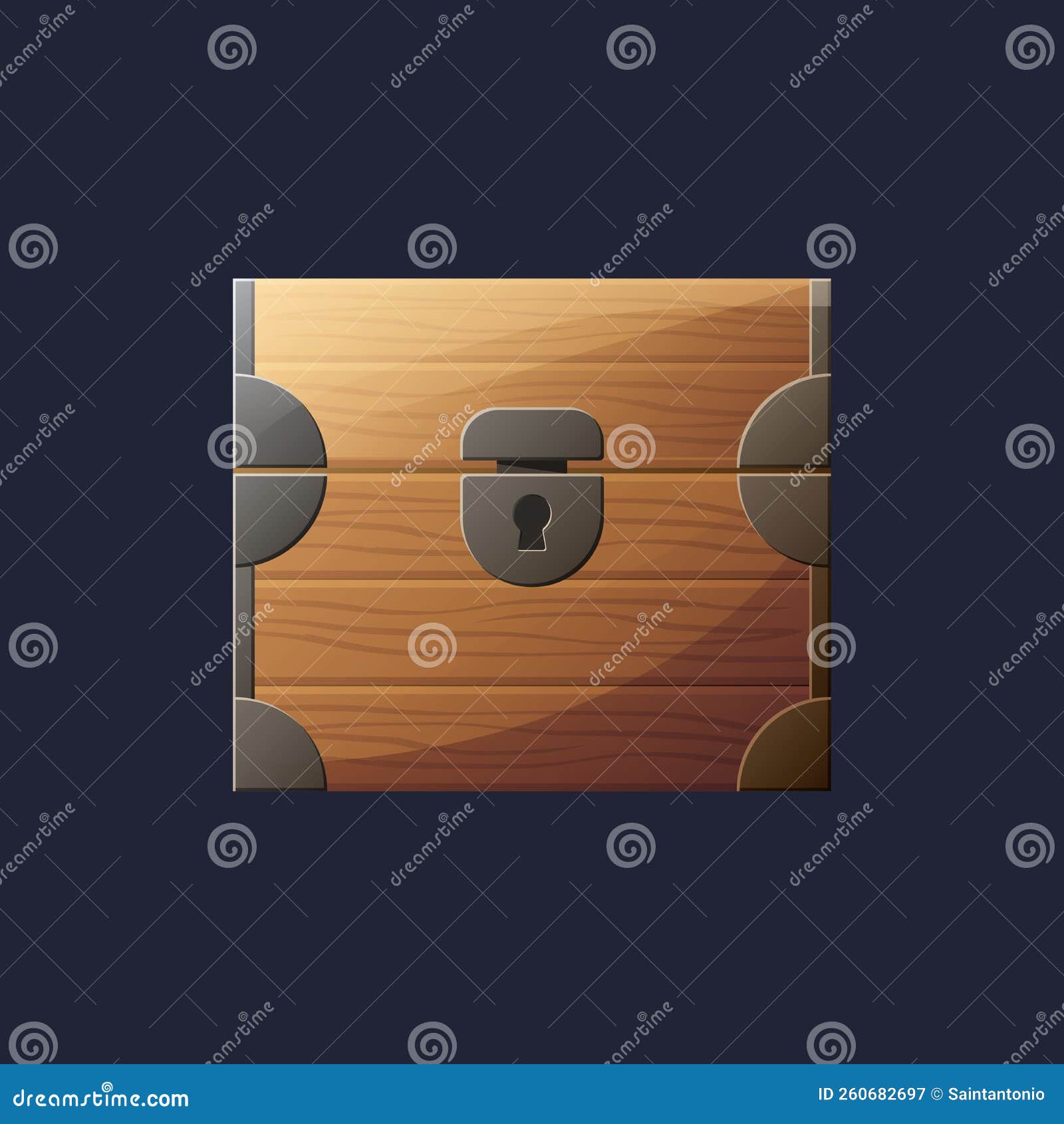 Game UI Asset. Gaming User Interface Chest Icon Stock Vector ...