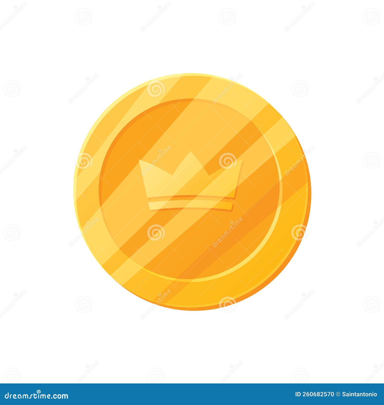 Game UI Asset. Gaming User Interface Coin Icon Stock Vector ...