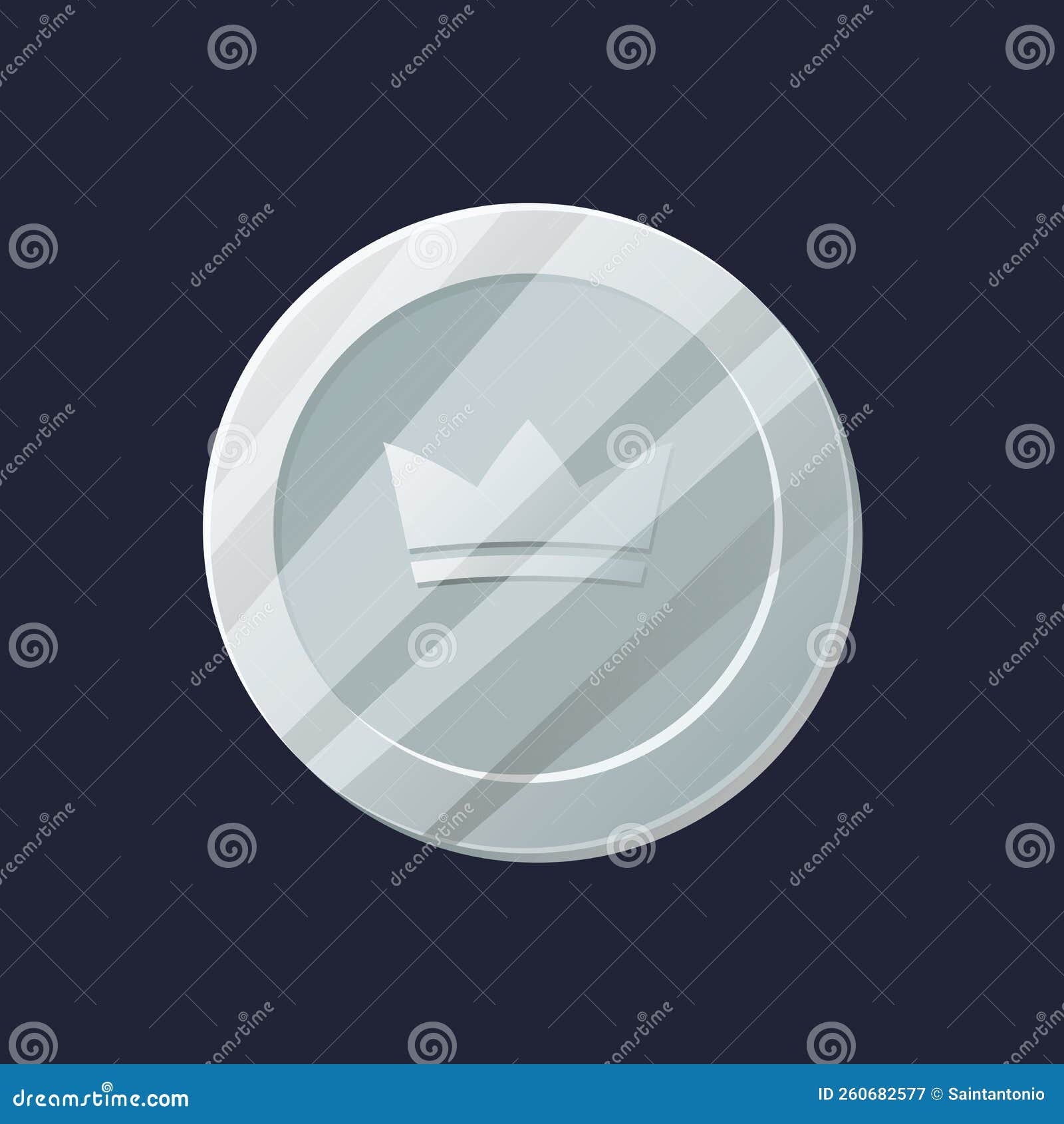 Game UI Asset. Gaming User Interface Coin Icon Stock Vector ...