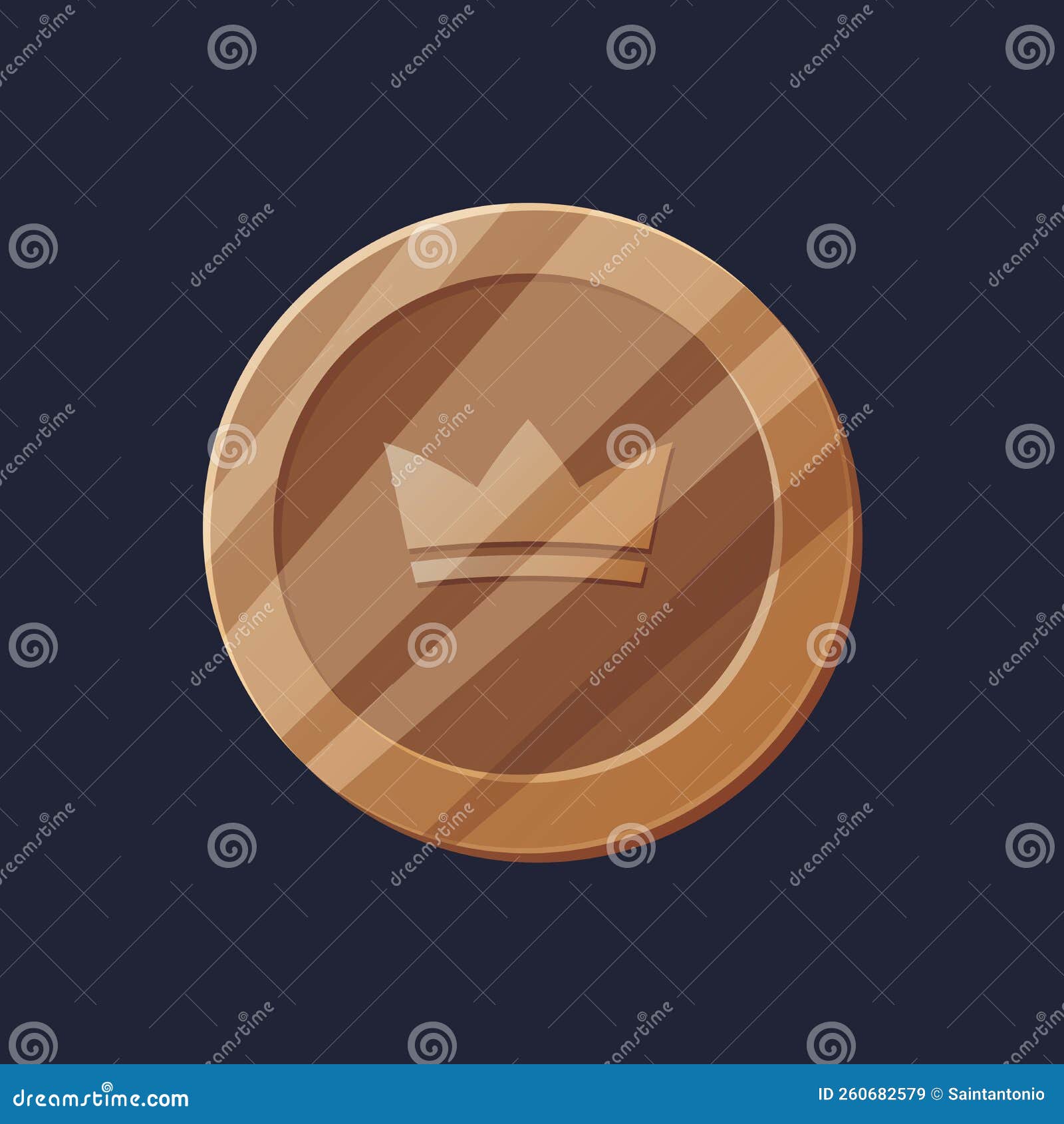Game UI Asset. Gaming User Interface Coin Icon Stock Vector ...