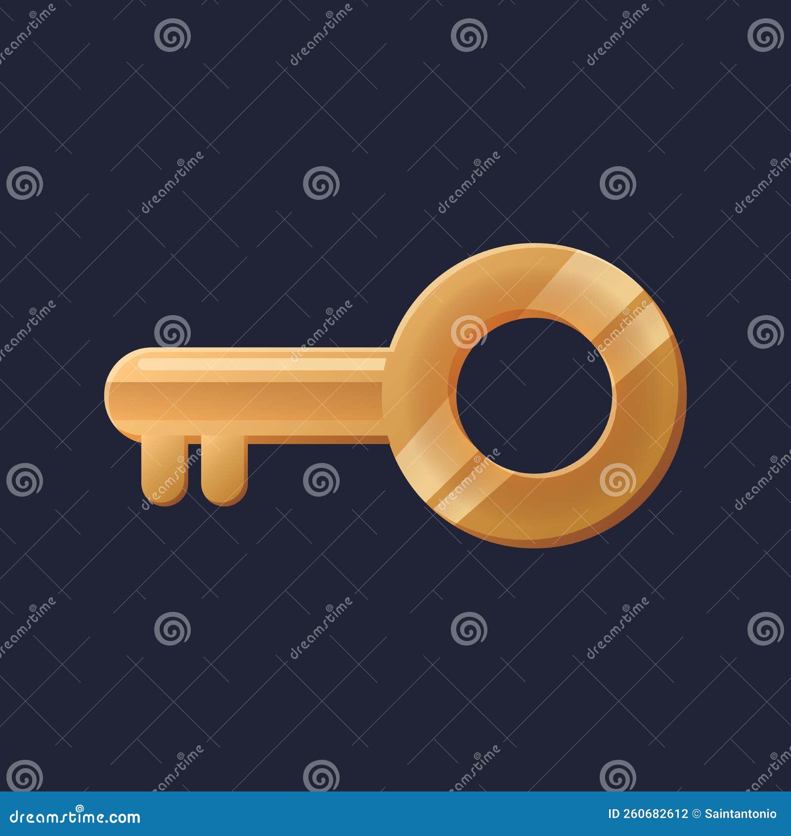 Game UI Asset. Gaming User Interface Key Icon Stock Vector ...