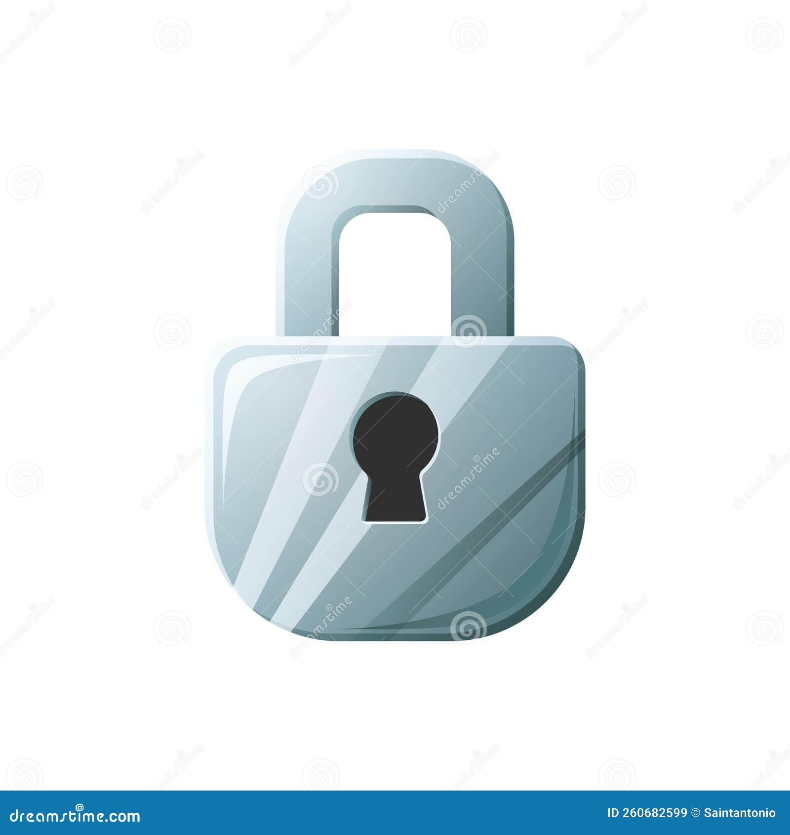 Game UI Asset. Gaming User Interface Lock Icon Stock Vector ...