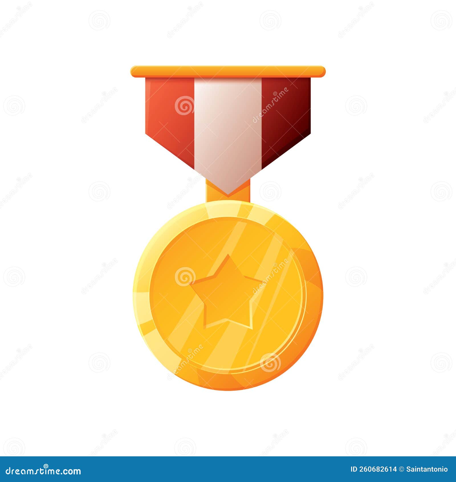Game UI Asset. Gaming User Interface Medal Icon Stock Vector ...