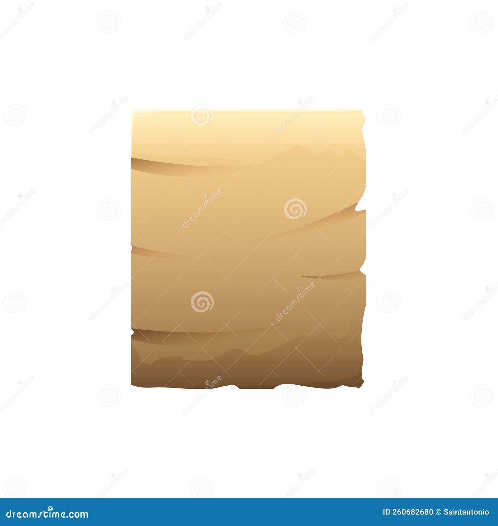 Game UI Asset. Gaming User Interface Paper Page Icon Stock Vector ...