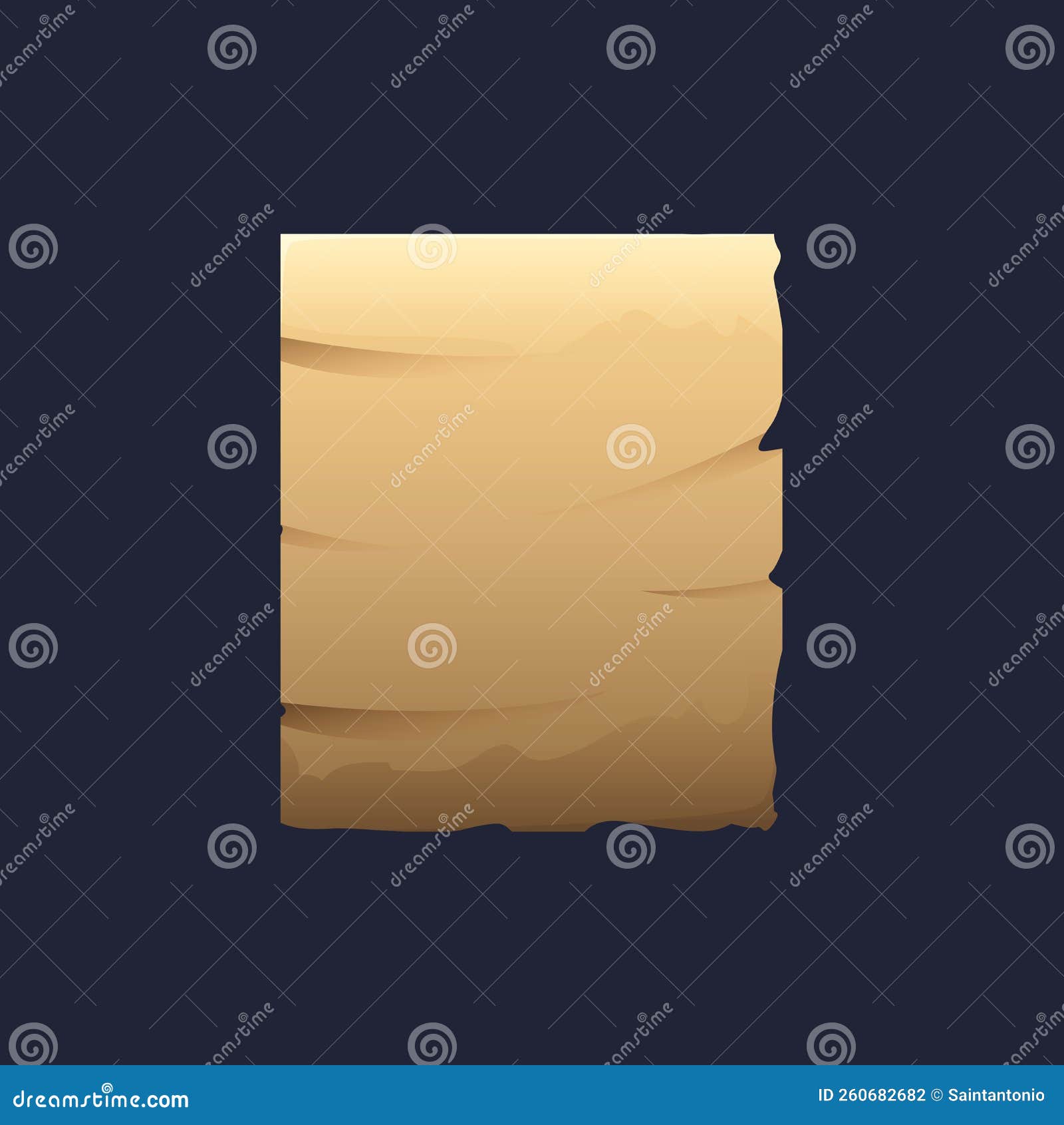 Game UI Asset. Gaming User Interface Paper Page Icon Stock Vector ...