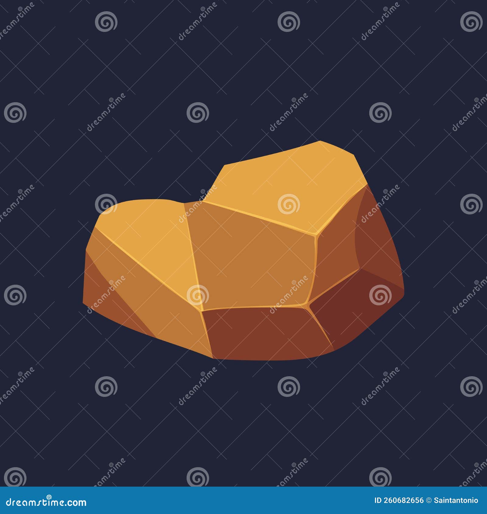 Game UI Asset. Gaming User Interface Rock Icon Stock Vector ...