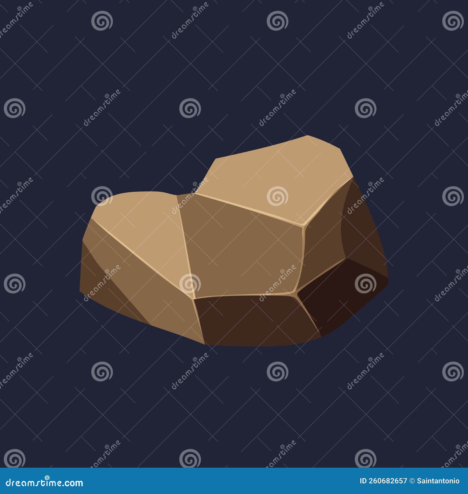Game UI Asset. Gaming User Interface Rock Icon Stock Vector ...
