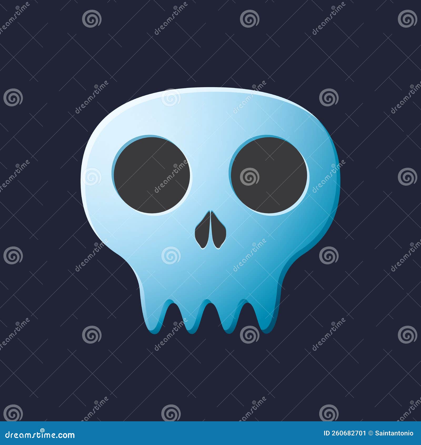 Game UI Asset. Gaming User Interface Skull Icon Stock Vector ...