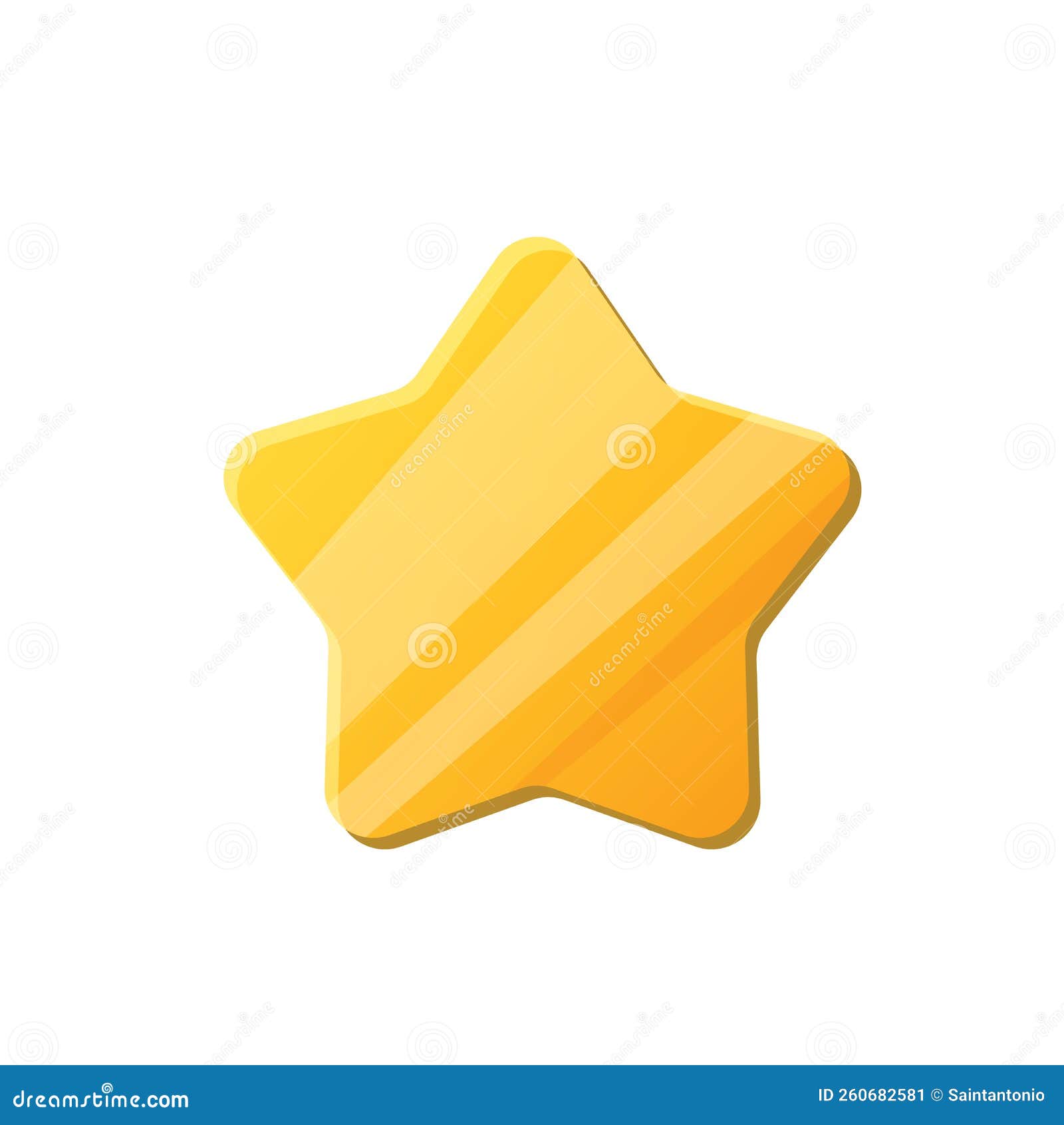 Game UI Asset. Gaming User Interface Star Icon Stock Vector ...