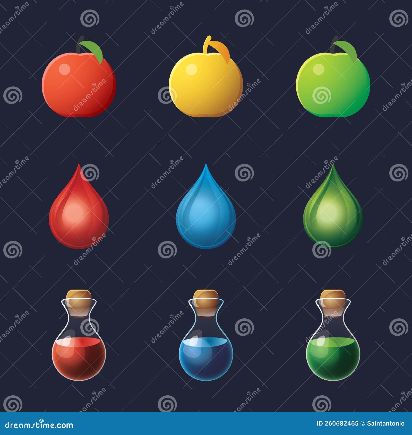 Game UI Assets Set. Gaming User Interface Icons Collection Stock Vector ...