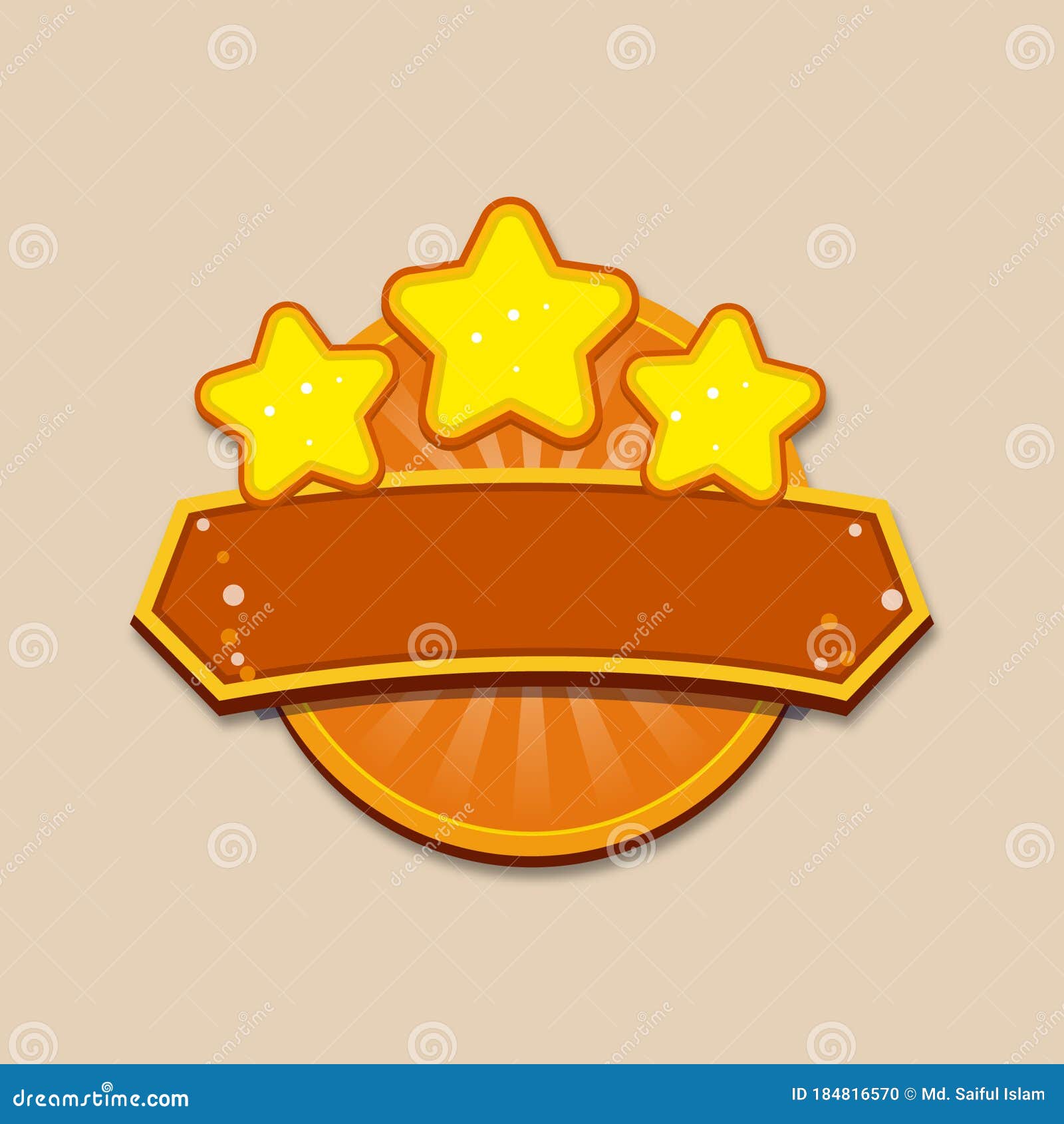 Game Ui Shapes Vector Elements Stock Illustration - Illustration of ...