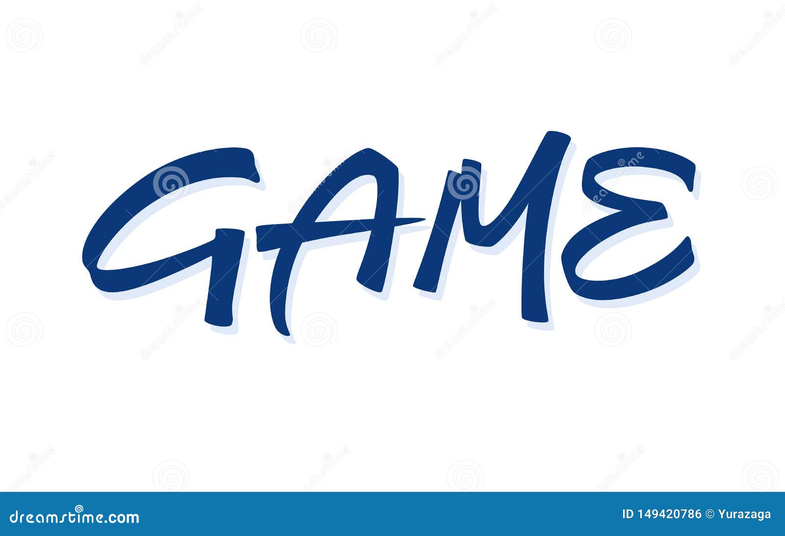 Game vector lettering stock vector. Illustration of emblem - 149420786