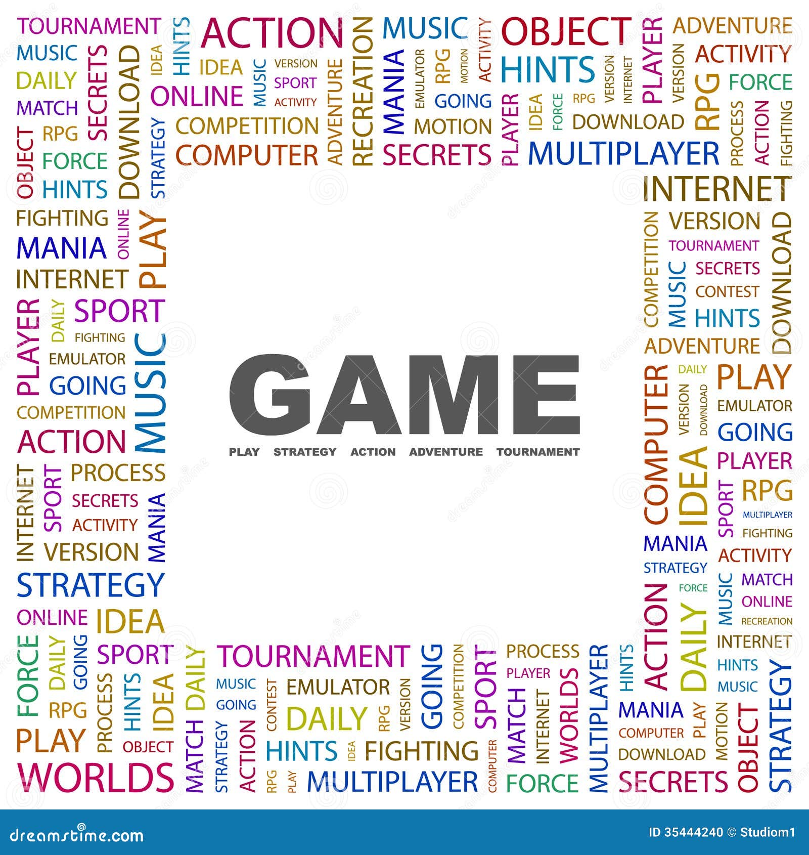 GAME. stock vector. Illustration of motion, match, action - 35444240