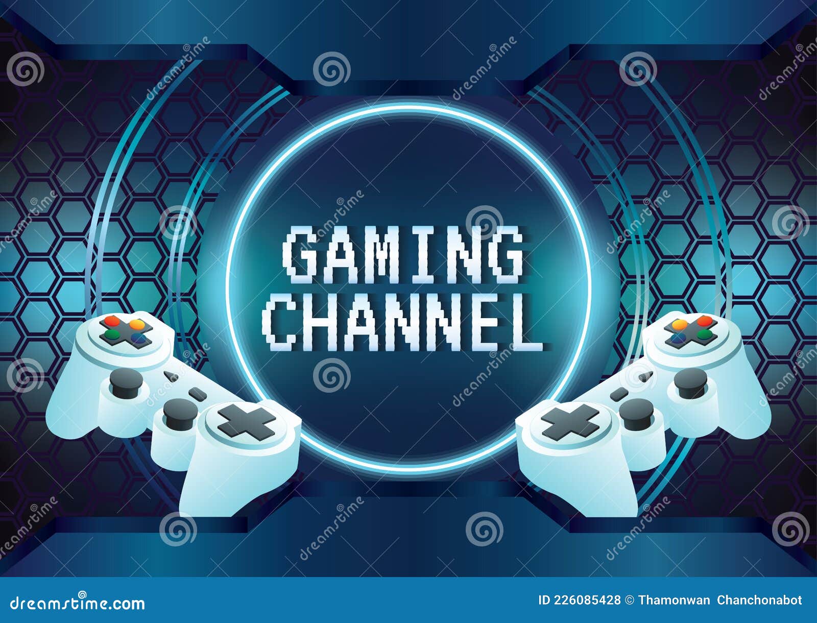 Game Zone Game Icon Background Vector Stock Vector - Illustration of ...