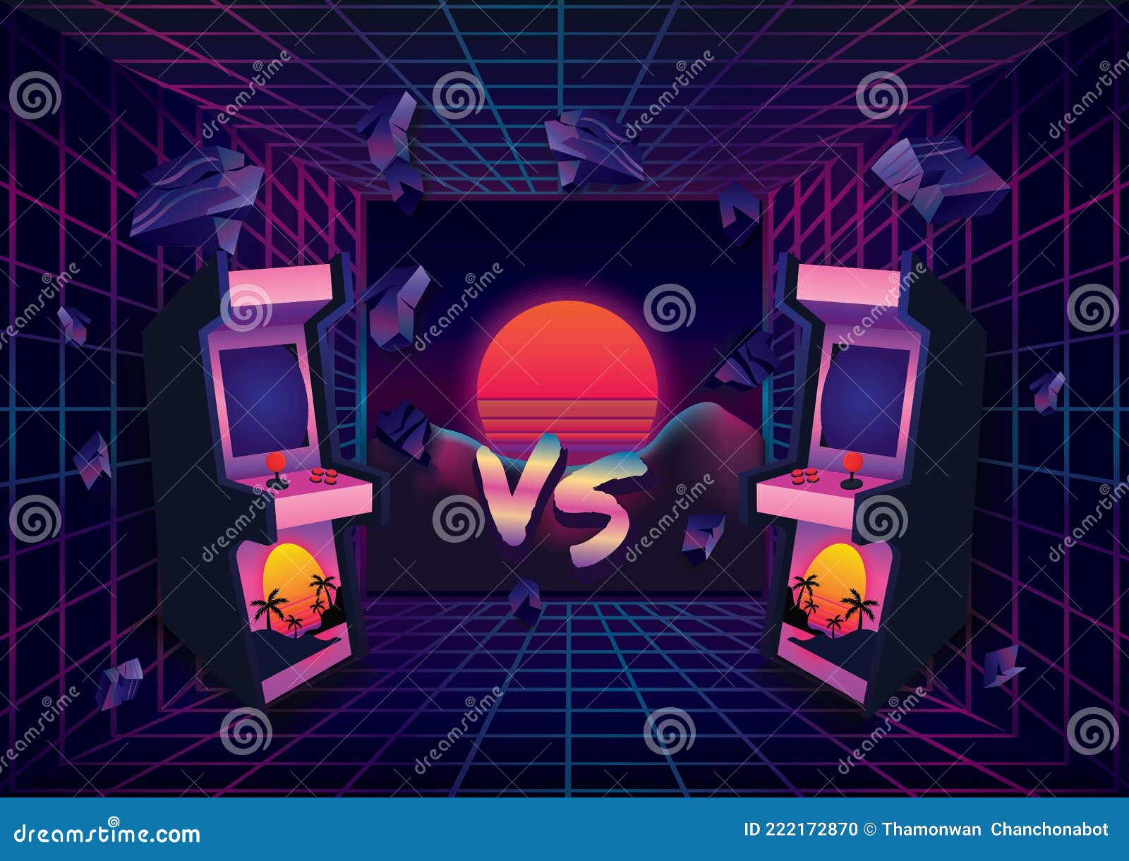 Game Zone Game Icon Background Vector Stock Vector - Illustration of ...