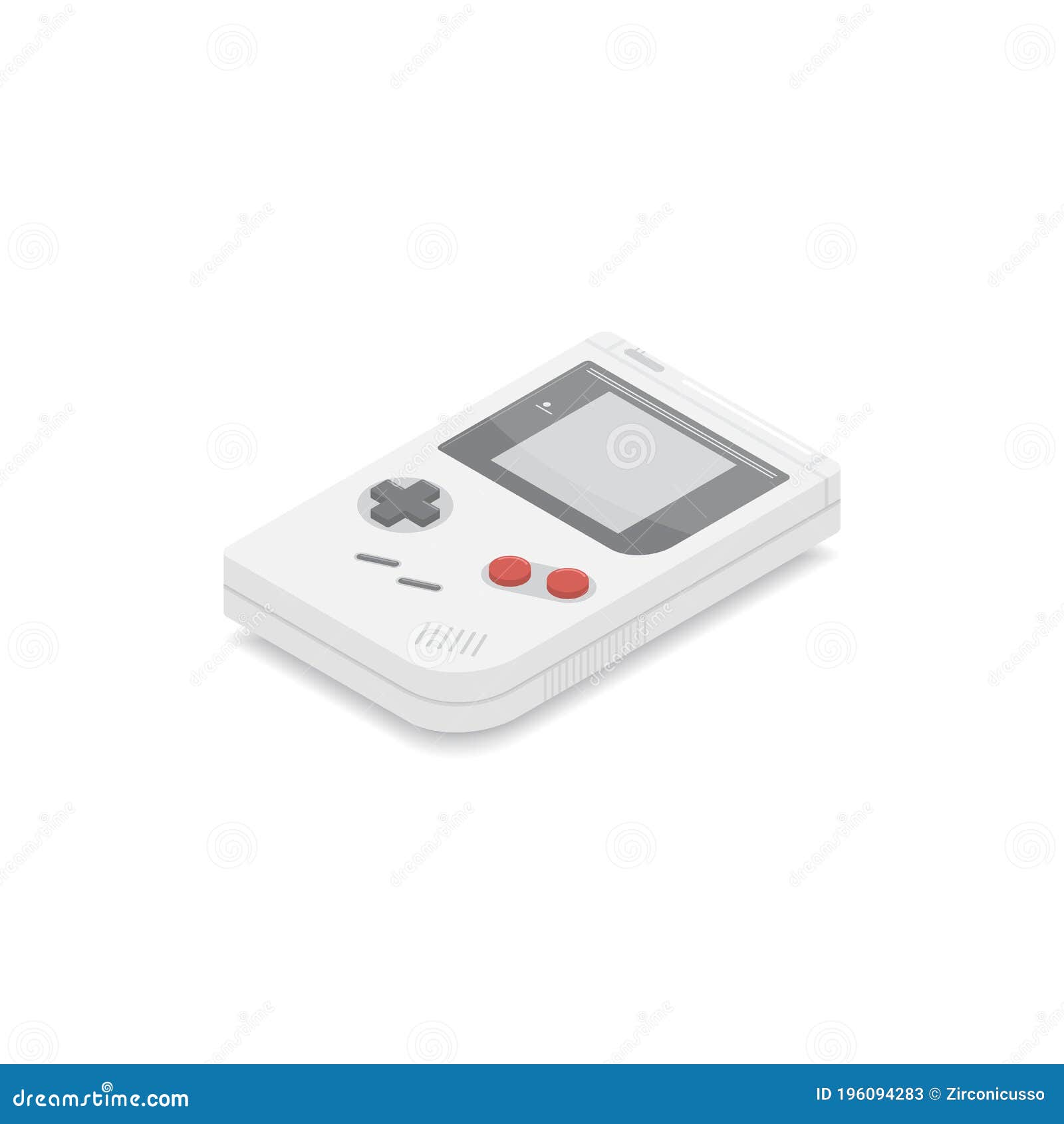 Gameboy classic icon stock vector. Illustration of application - 196094283