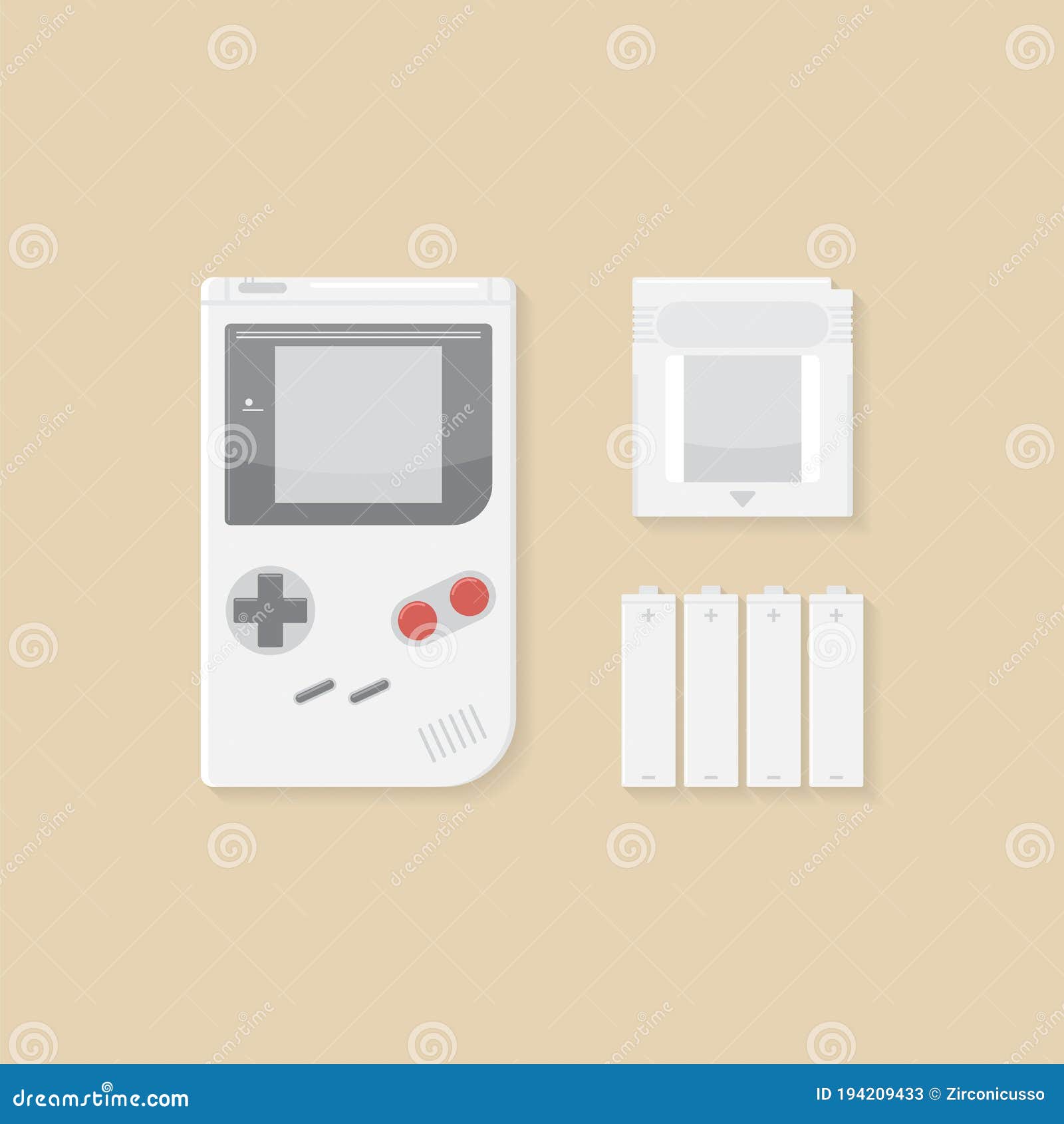 Gameboy classic icon stock vector. Illustration of infographic - 194209433