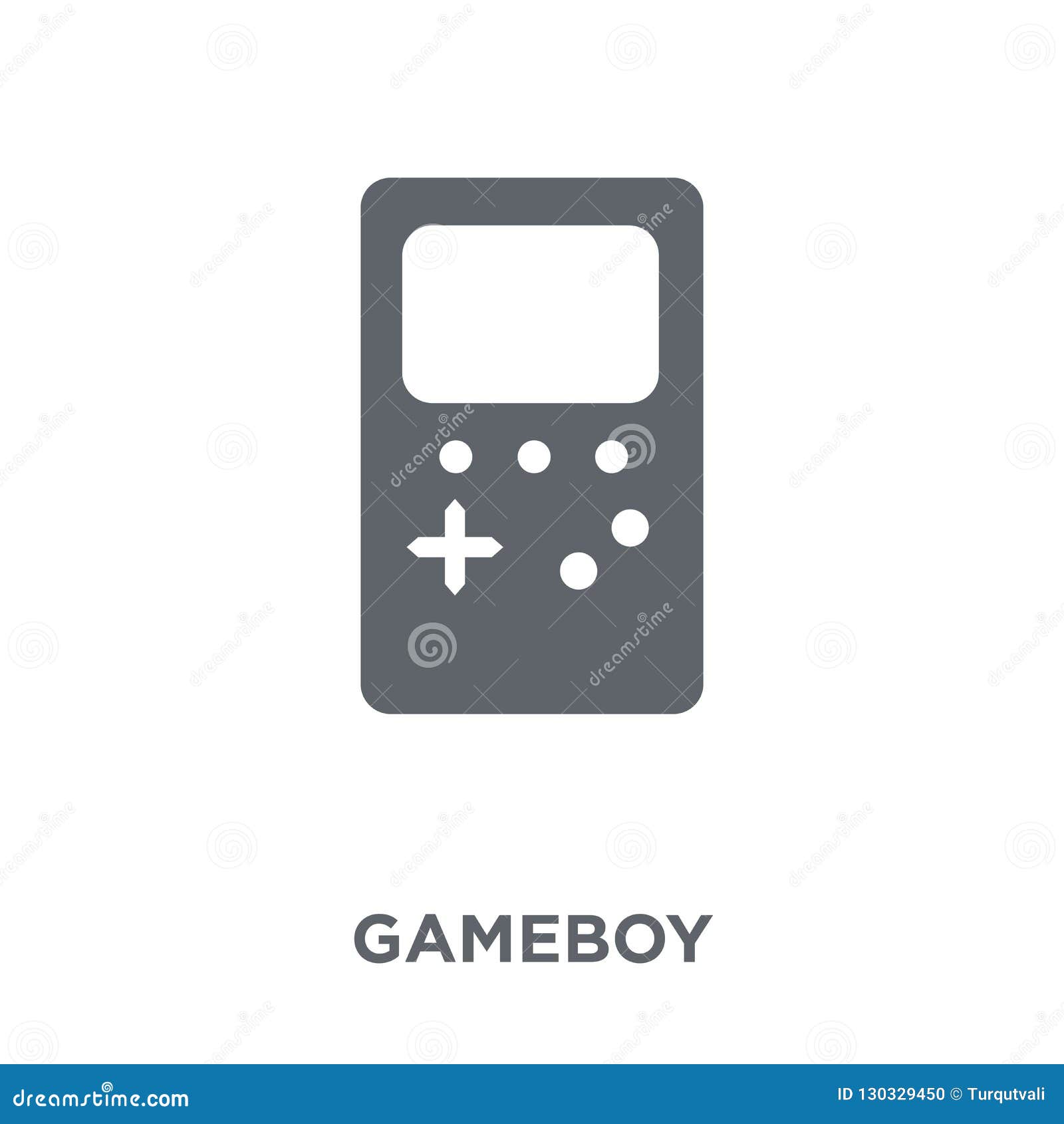 Gameboy Icon Illustrated In Vector On White Background Stock Photo ...