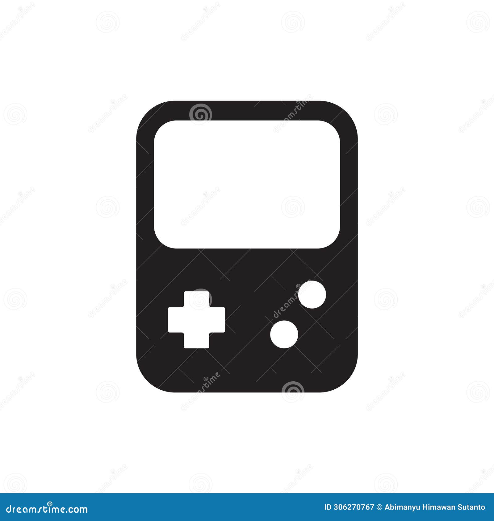 Gameboy icon vector stock illustration. Illustration of device - 306270767